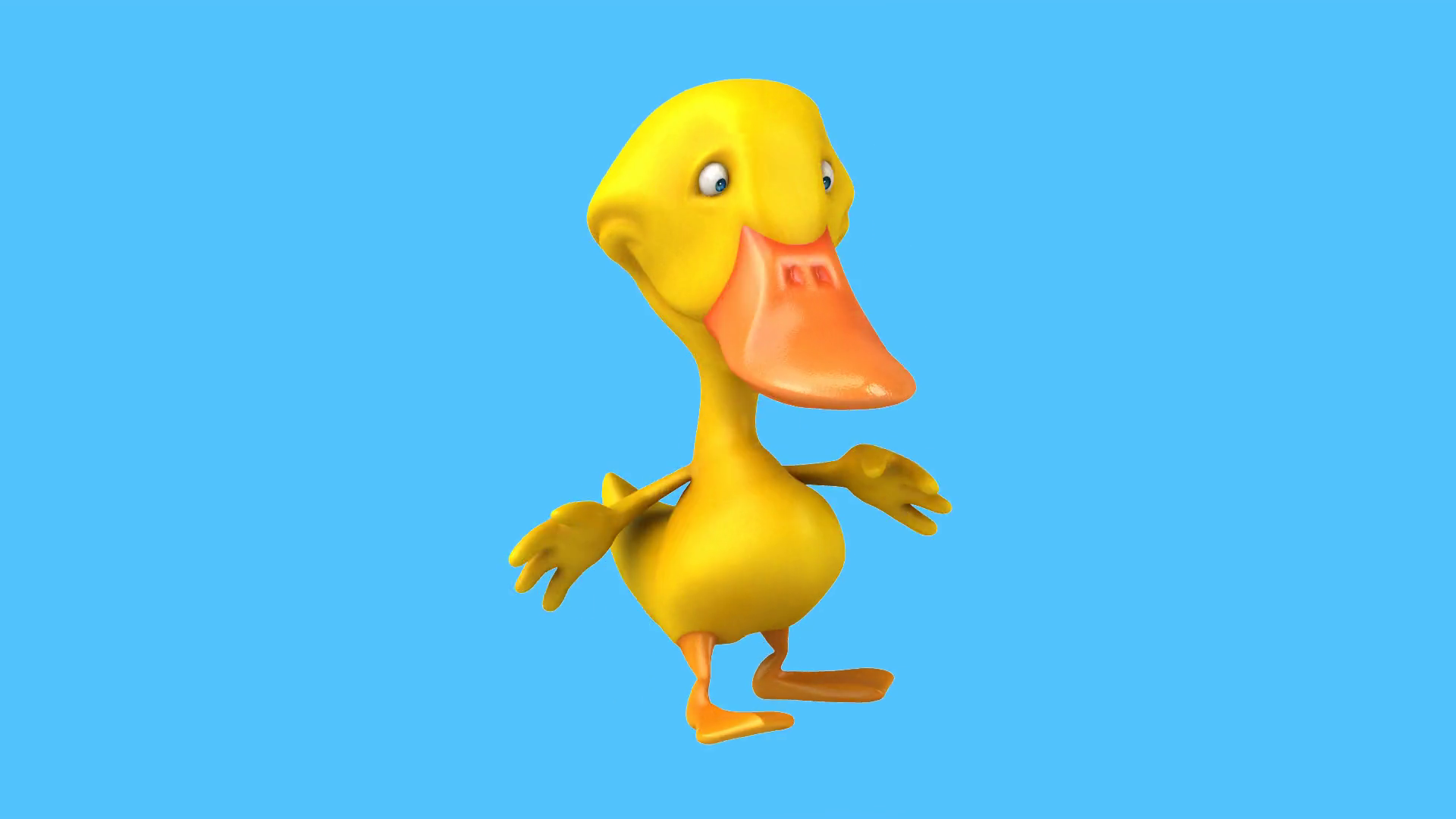 Fun 3d Cartoon Duck Dancing (with Alpha Stock Motion Graphics SBV ...