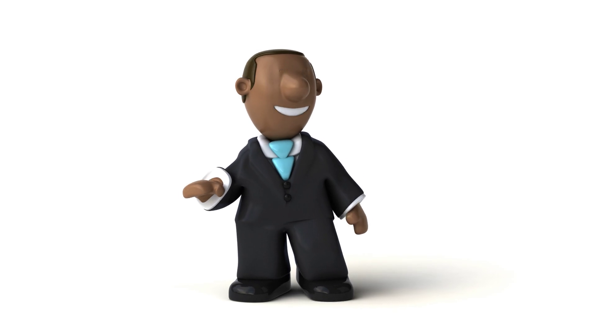 Fun 3d Cartoon Businessman Doing Presentation Stock Motion Graphics SBV ...