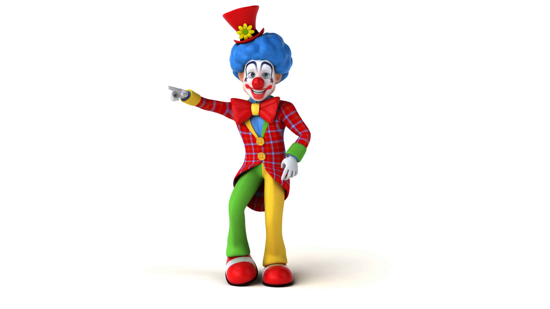 Fun 3D cartoon clown dancing Motion Background 00:33 SBV-346411170 ...