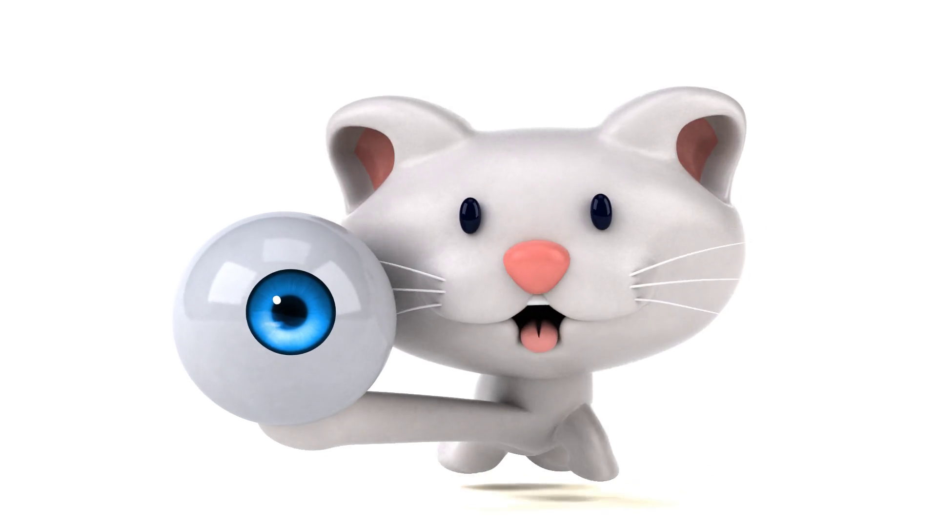 Fun Cat Running - 3d Animation Stock Footage SBV-336182853 - Storyblocks