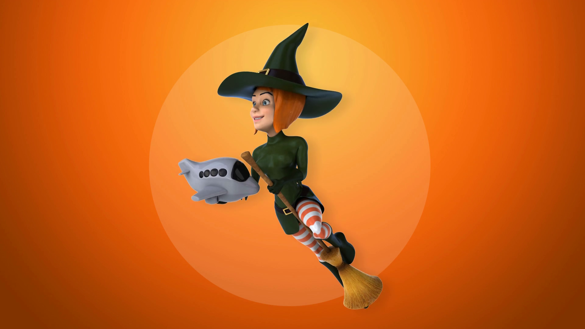 Fun Witch - 3d Animation Stock Footage SBV-315571016 - Storyblocks