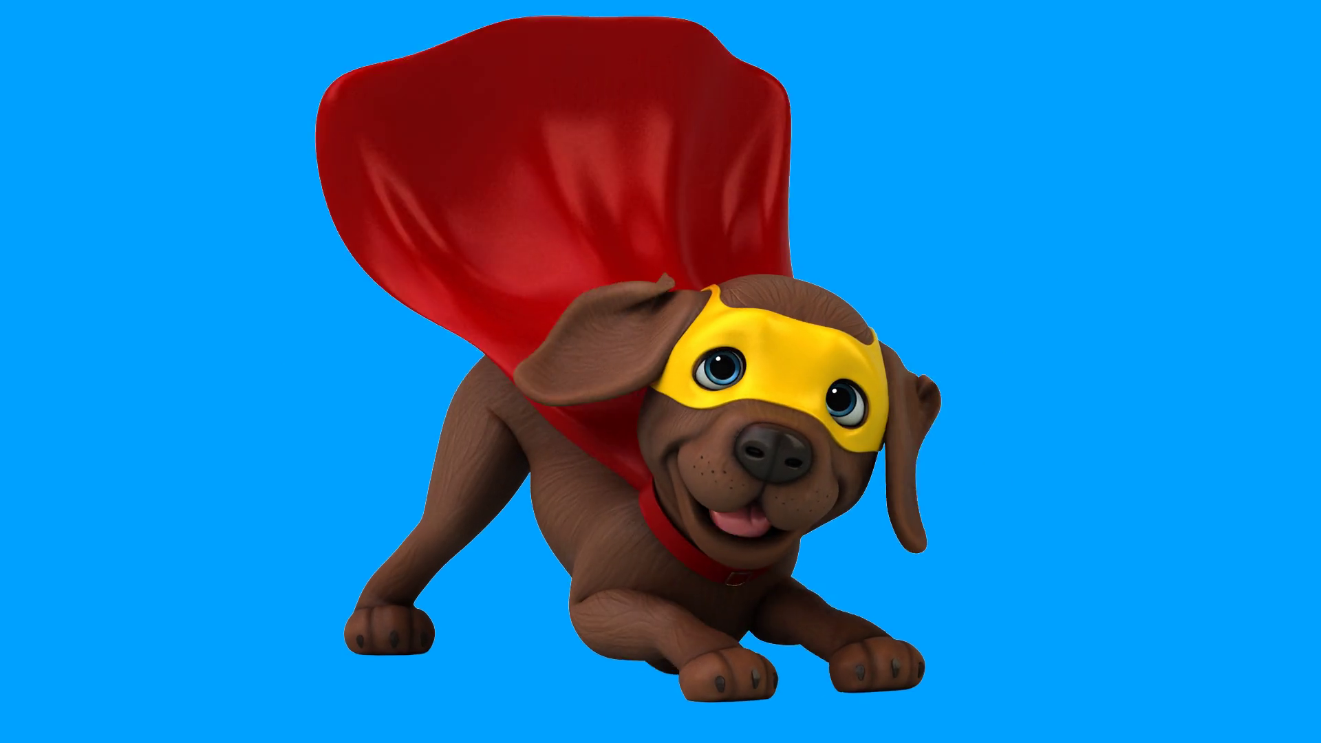 Fun 3d Cartoon Brown Labrador Retriever Stock Footage SBV-347615874 ...