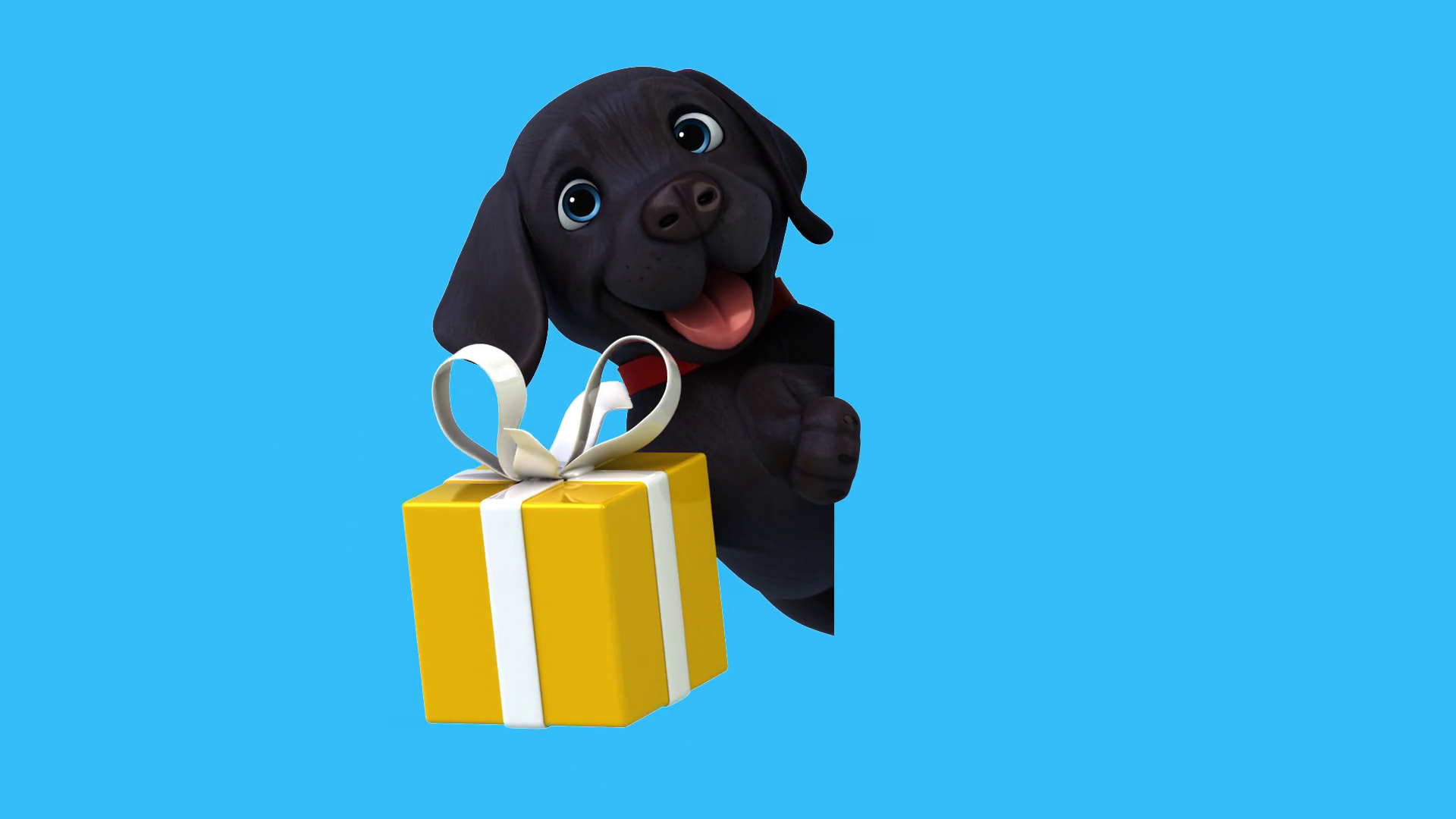 Fun 3d Cartoon Labrador Retriever (with Stock Motion Graphics SBV ...