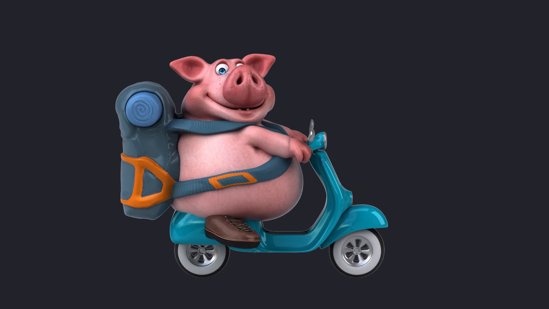 Fun 3d Cartoon Pig (with Alpha Channel Stock Motion Graphics SBV ...