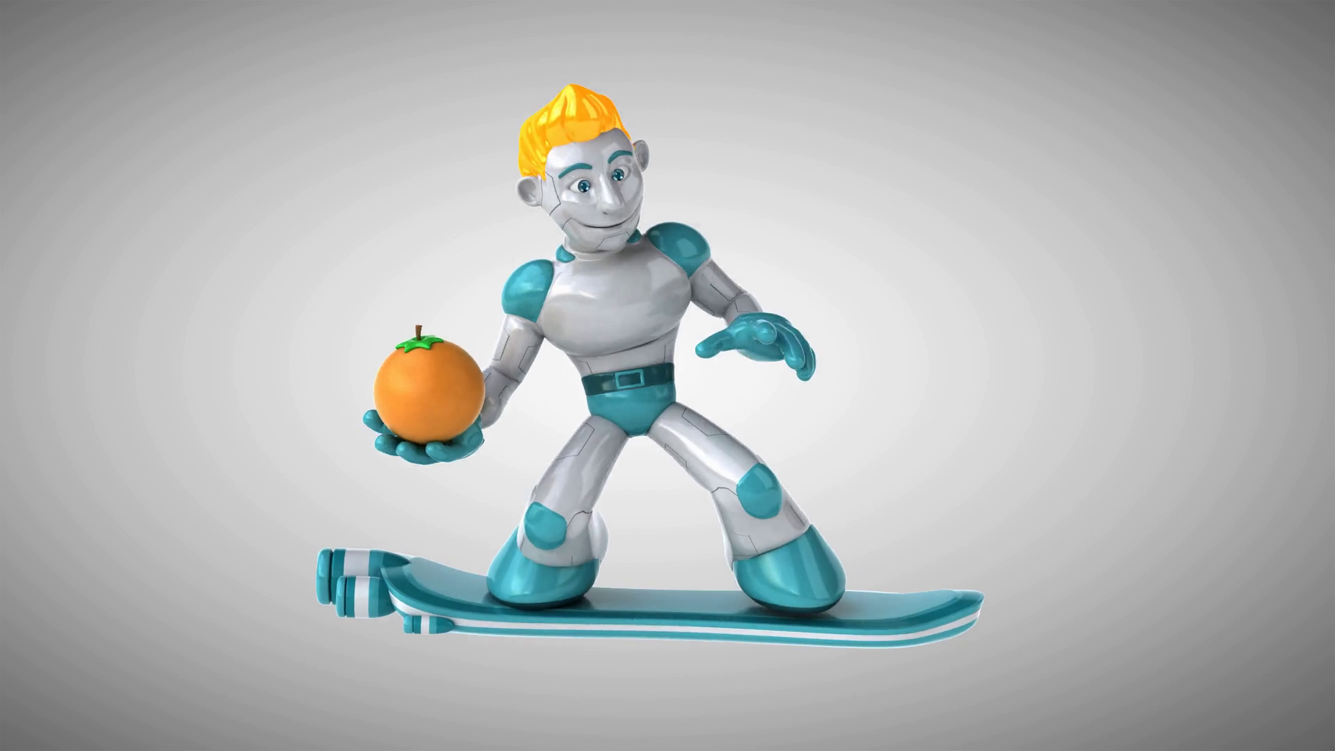 Robot Surfing - 3d Animation Stock Footage SBV-336128326 - Storyblocks
