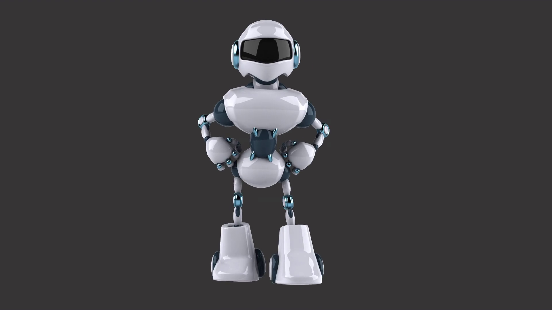 Fun 3d Cartoon Robot With Thumbs Up Down Stock Motion Graphics SBV ...