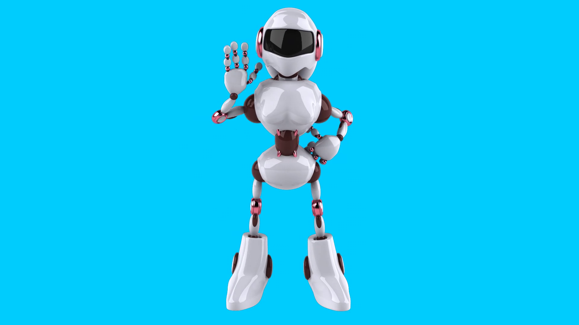 Fun 3d Cartoon Robot (with Alpha Channel Stock Motion Graphics SBV ...
