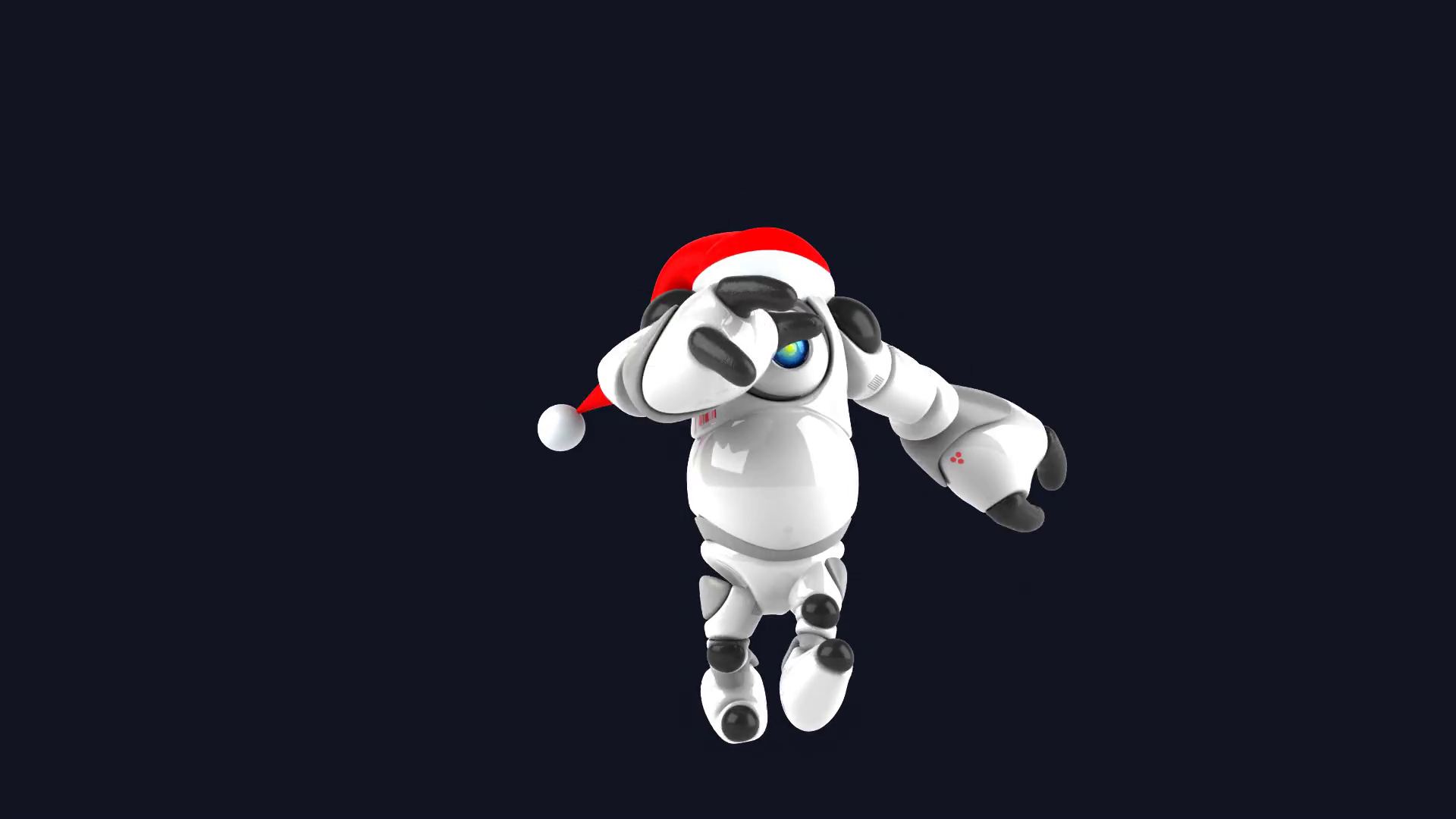 Fun 3d Cartoon Robot Christmas (with Alpha Stock Motion Graphics SBV ...