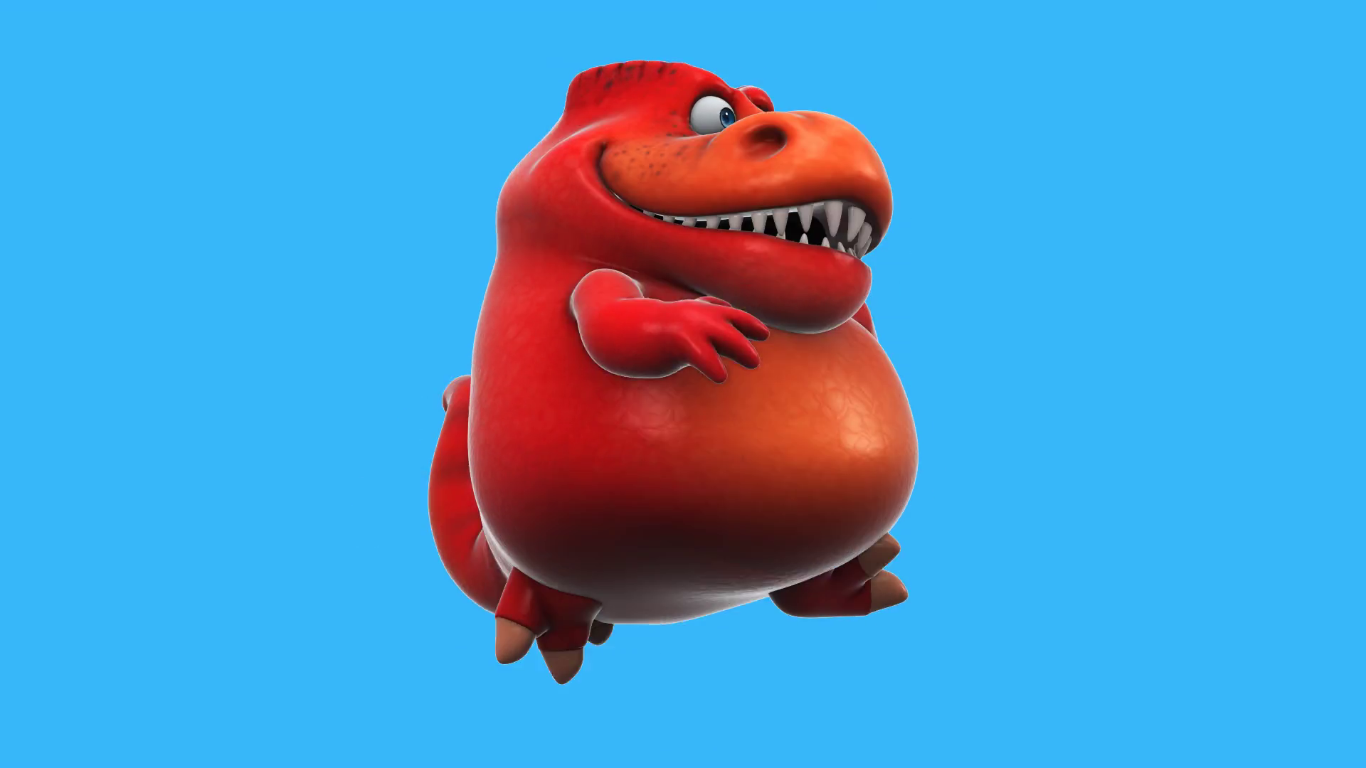 Fun 3d Cartoon Dinosaur Dancing (with Alpha Stock Motion Graphics SBV ...