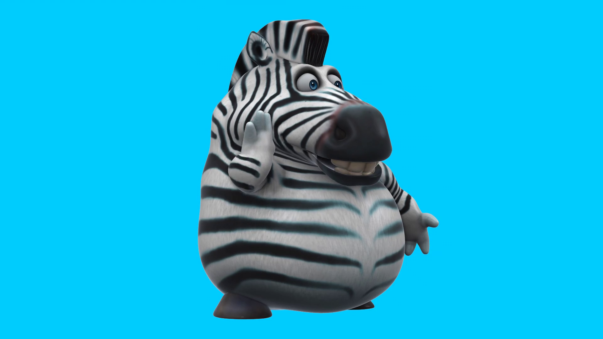 Fun 3d Cartoon Zebra (with Alpha Channel Stock Motion Graphics SBV ...