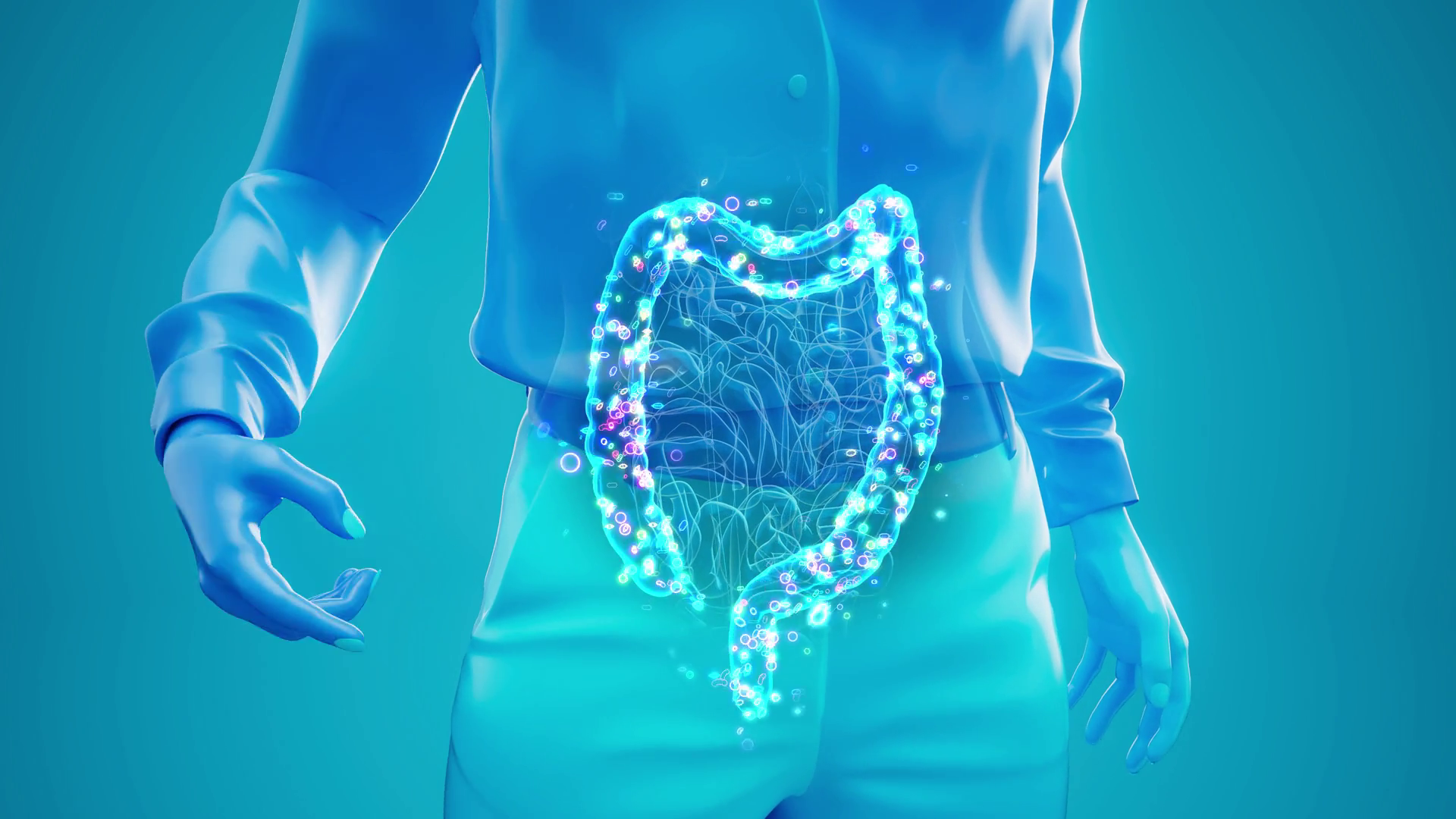 Conceptual Animation Of Gut Microbiome Stock Footage SBV-351914862 ...