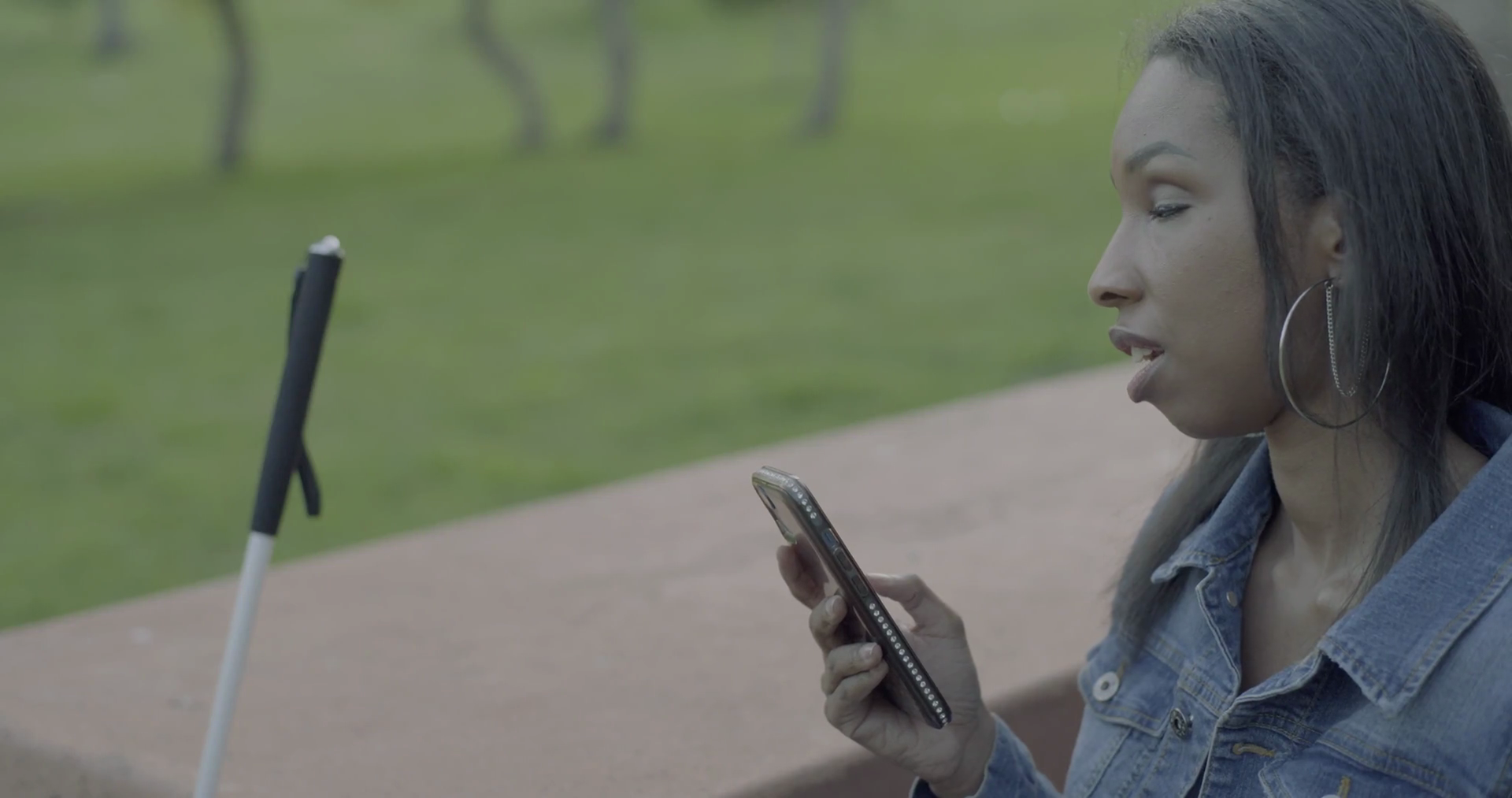 Medium Shot Of Blind African American Woman Stock Footage SBV-347710943 ...