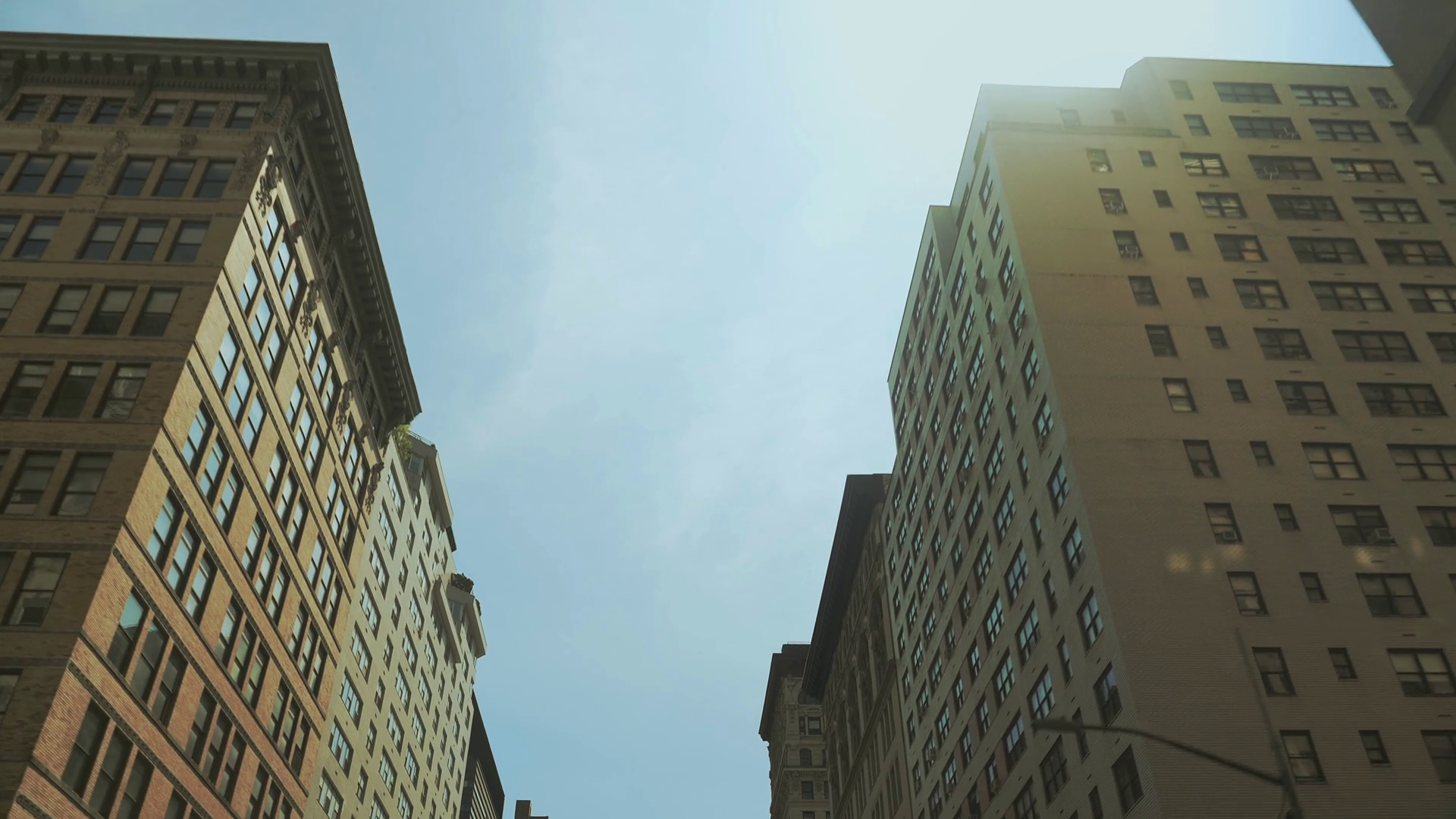 Driving Past Downtown Manhattan Buildings On Stock Footage SBV ...