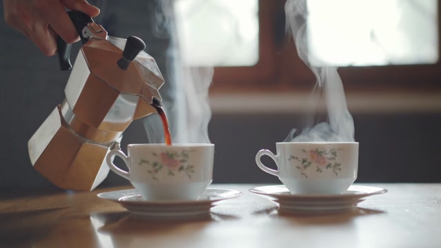 Vintage Coffee Cup Stock Footage: Royalty-Free Video Clips - Storyblocks