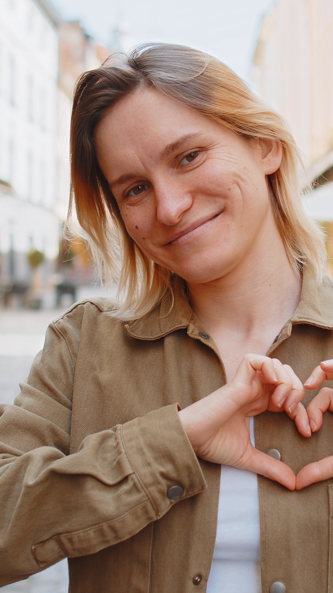 Woman Makes Symbol Of Love Showing Heart Stock Footage SBV-353144206 ...