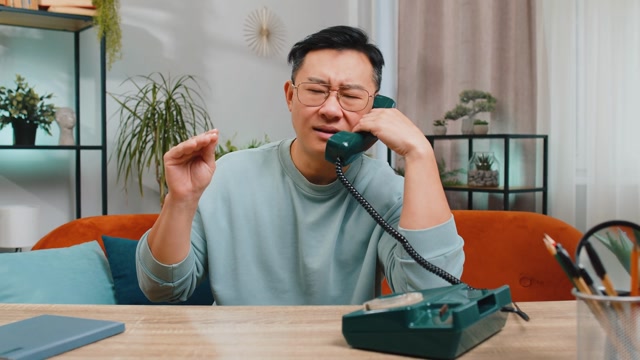 Man Calling Sad Stock Footage: Royalty-Free Video Clips - Storyblocks