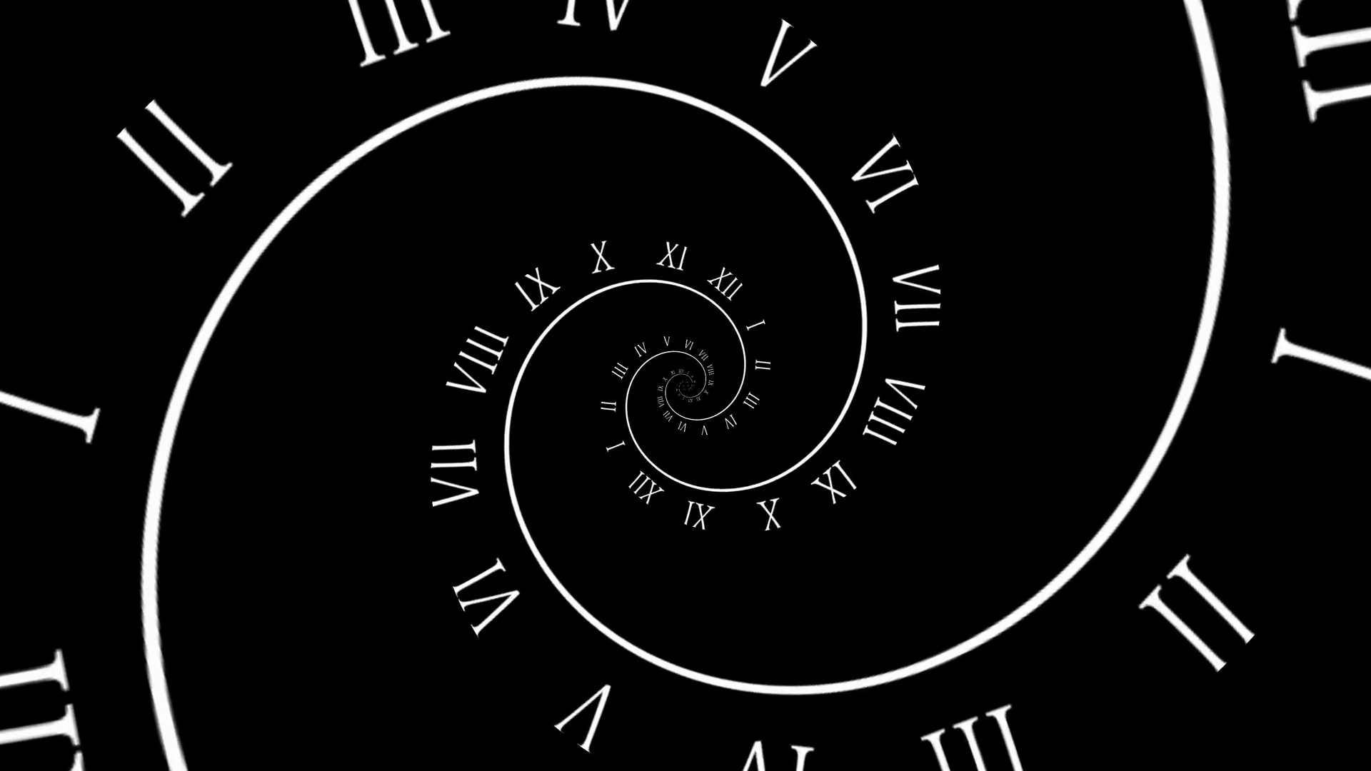 Spiral Clock Animation Looped Background Stock Footage SBV-348495563 ...