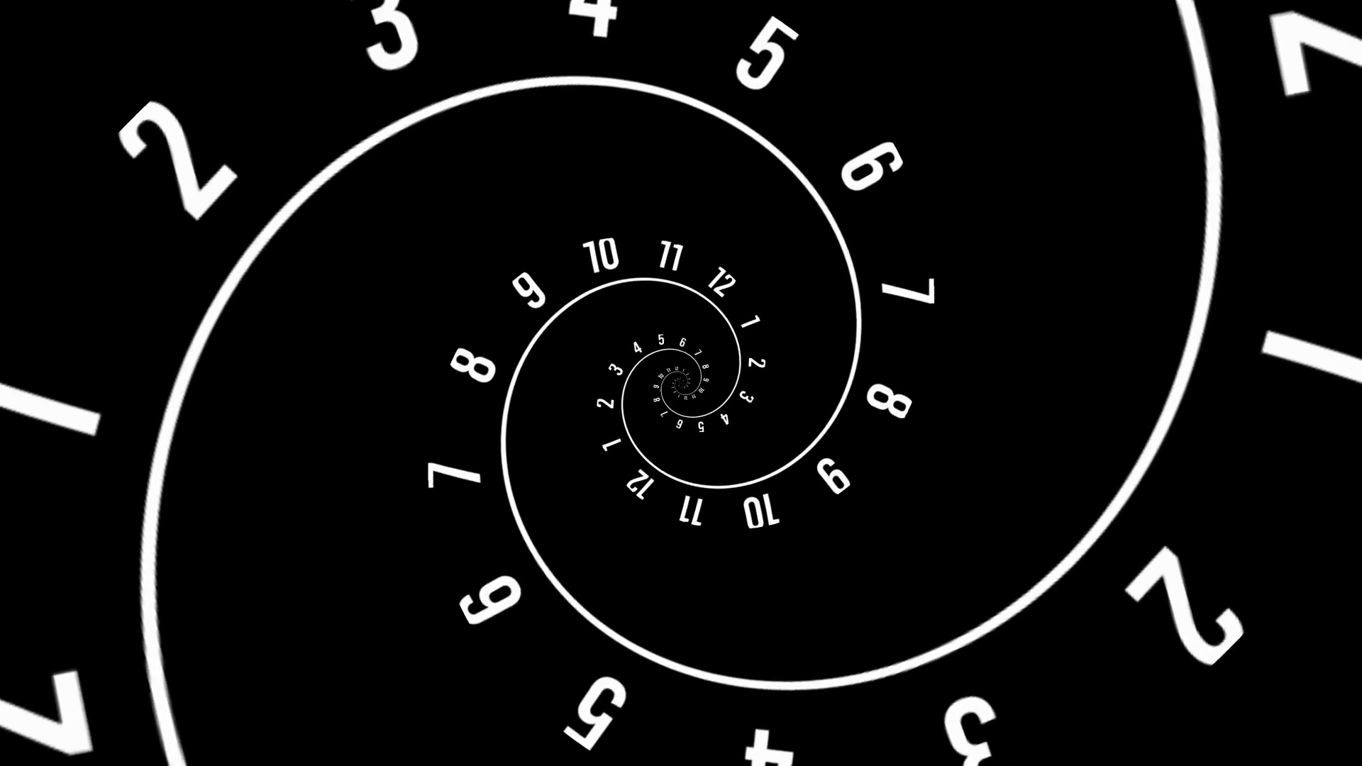 Spiral Clock Animation Looped Background Stock Motion Graphics SBV ...