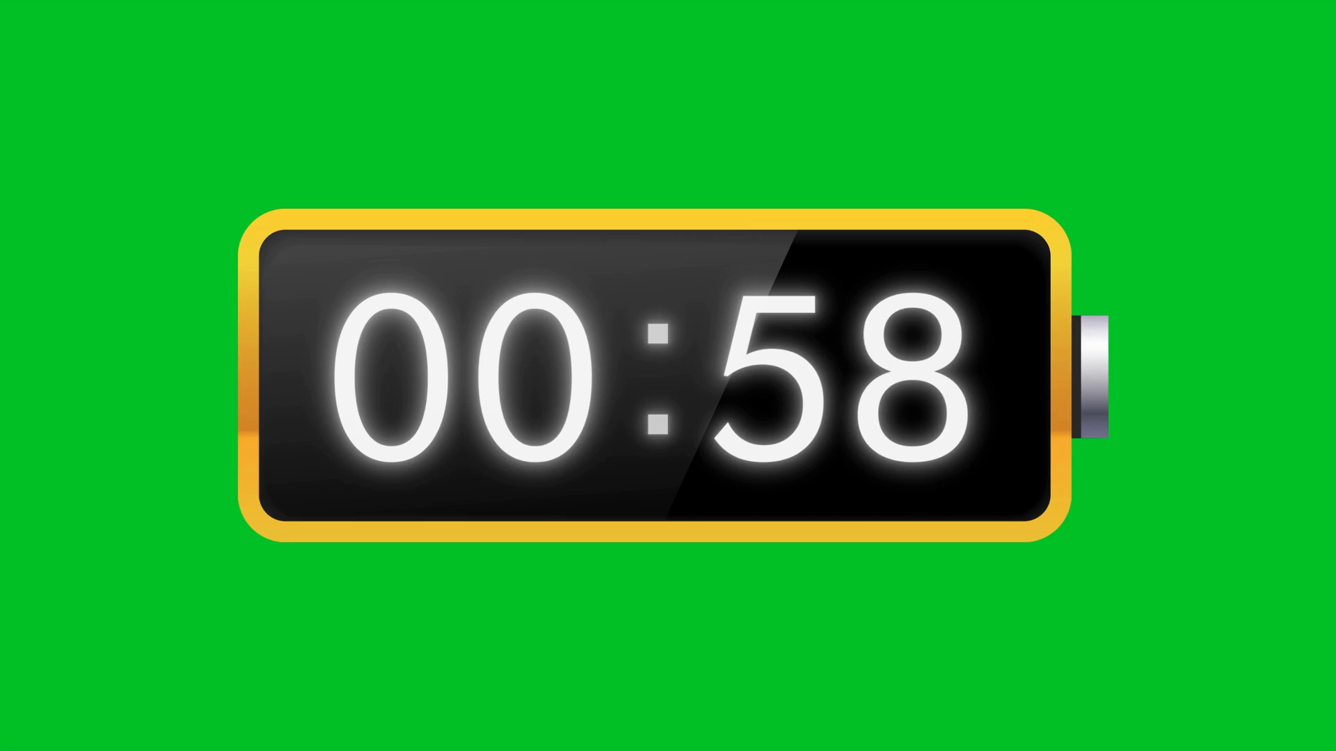 1 Minute Timer Countdown Animation 60 Second Stock Motion Graphics SBV ...