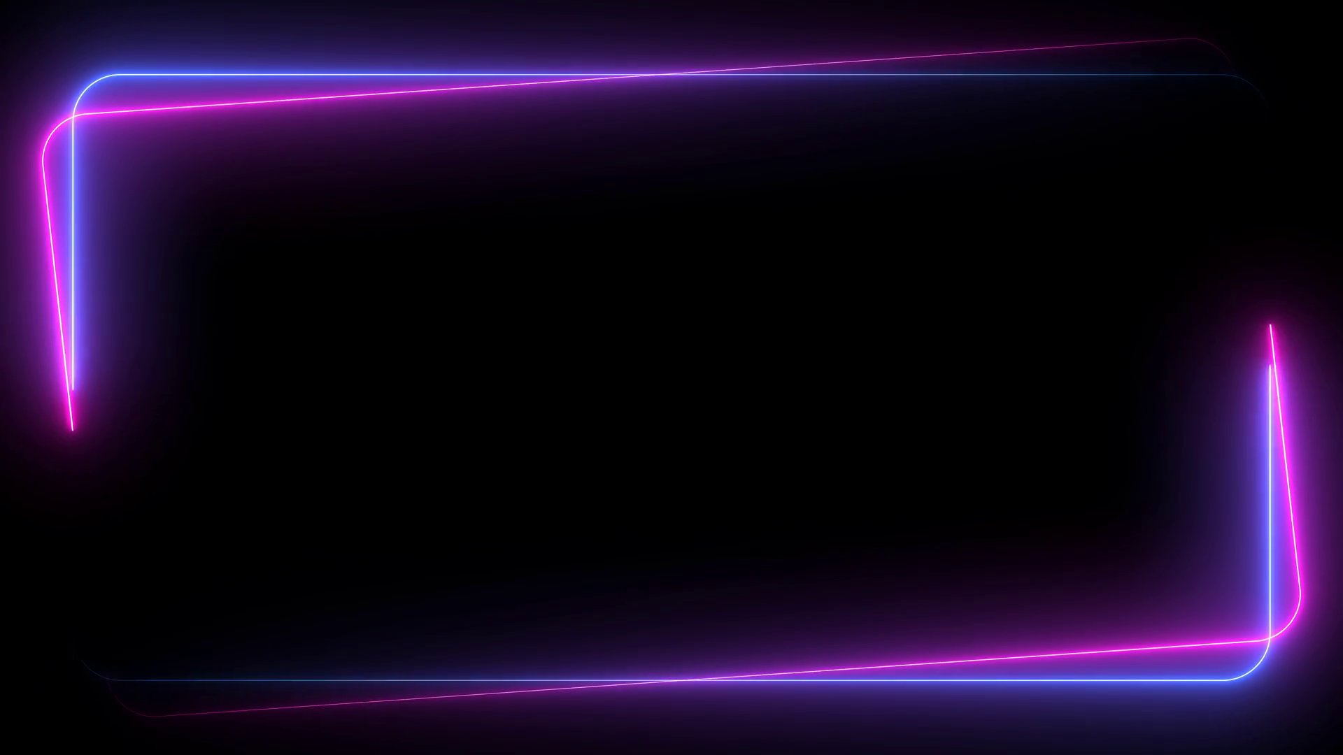Rectangle Picture Border With Neon Lines Stock Motion Graphics SBV ...