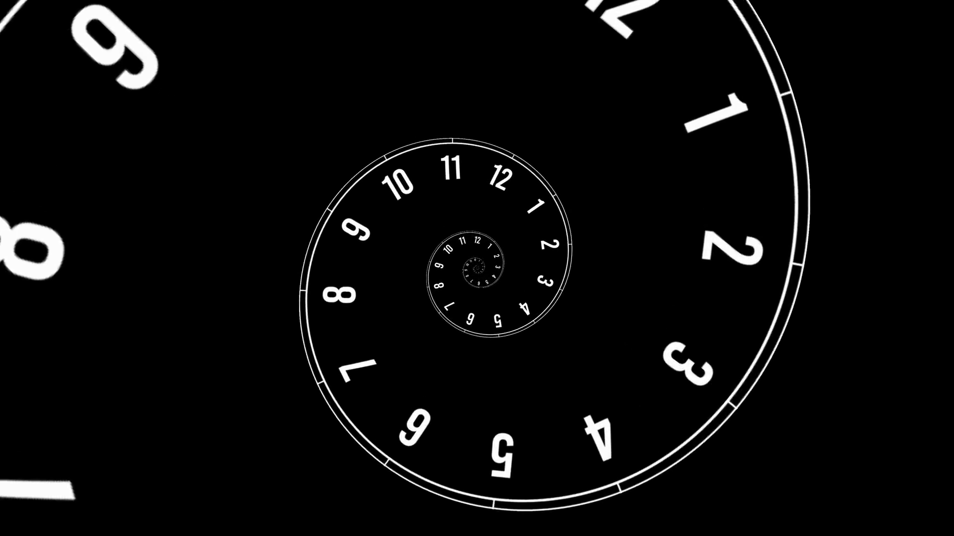 Spiral Clock Animation Looped Background Stock Motion Graphics SBV ...