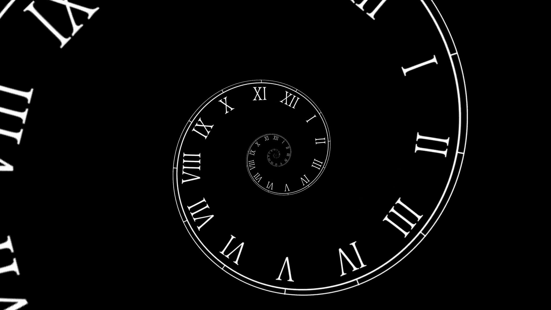 Spiral Clock Animation Looped Background Stock Footage SBV-348495615 ...