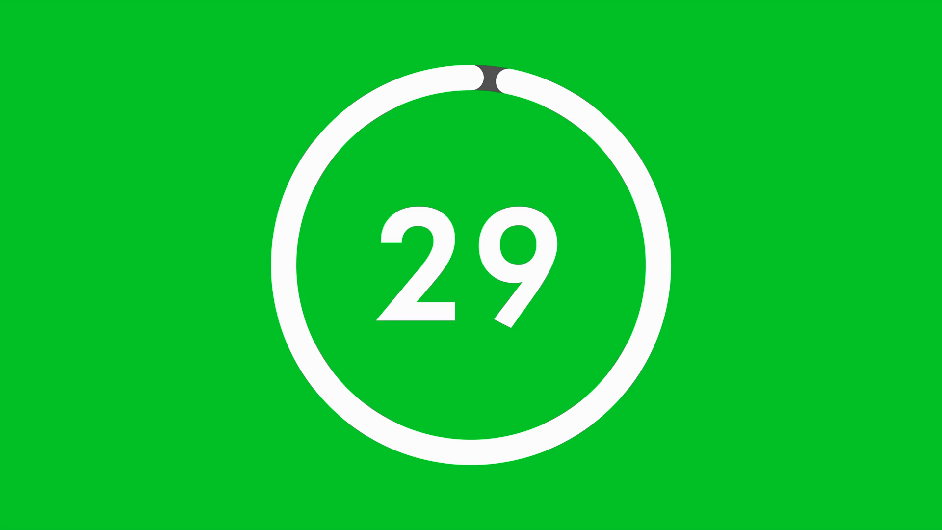 30 Countdown Animation From 30 To 0 Stock Motion Graphics SBV-348470587 ...