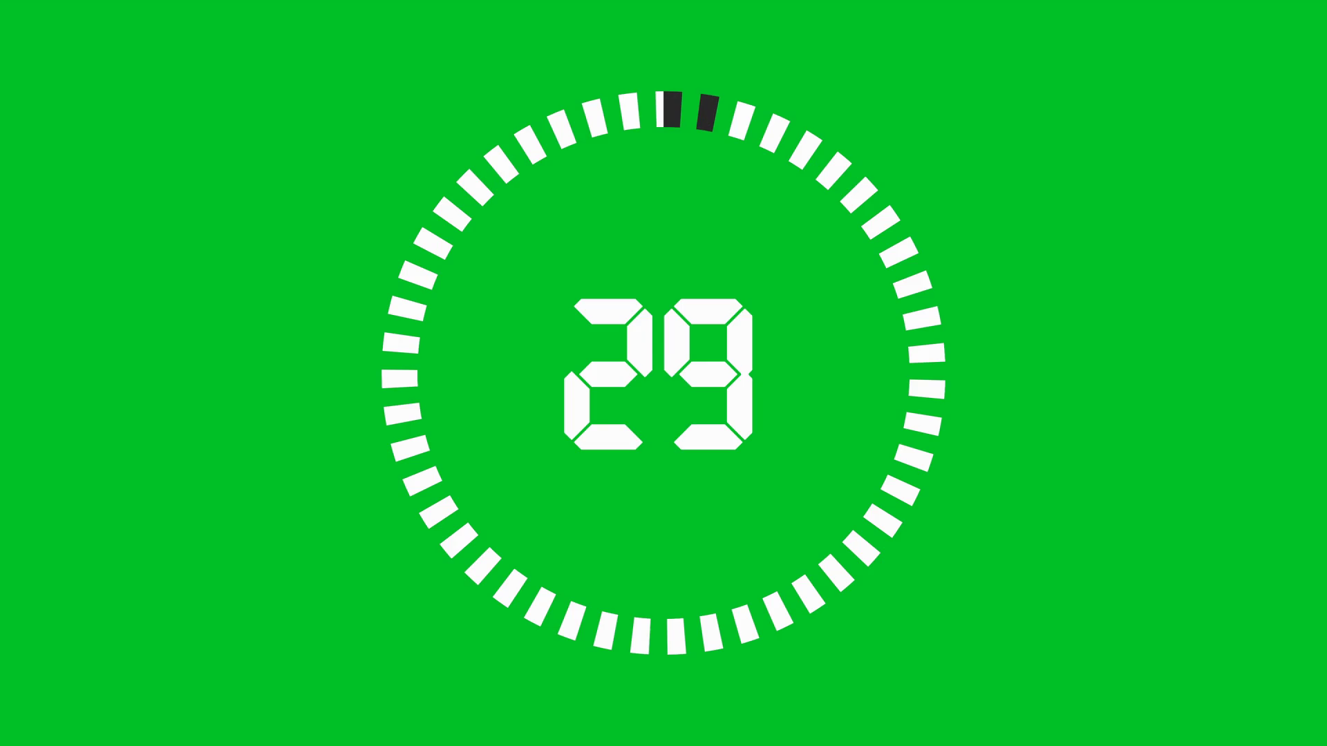 30 Countdown Animation From 30 To 0 Stock Motion Graphics SBV-348470593 ...