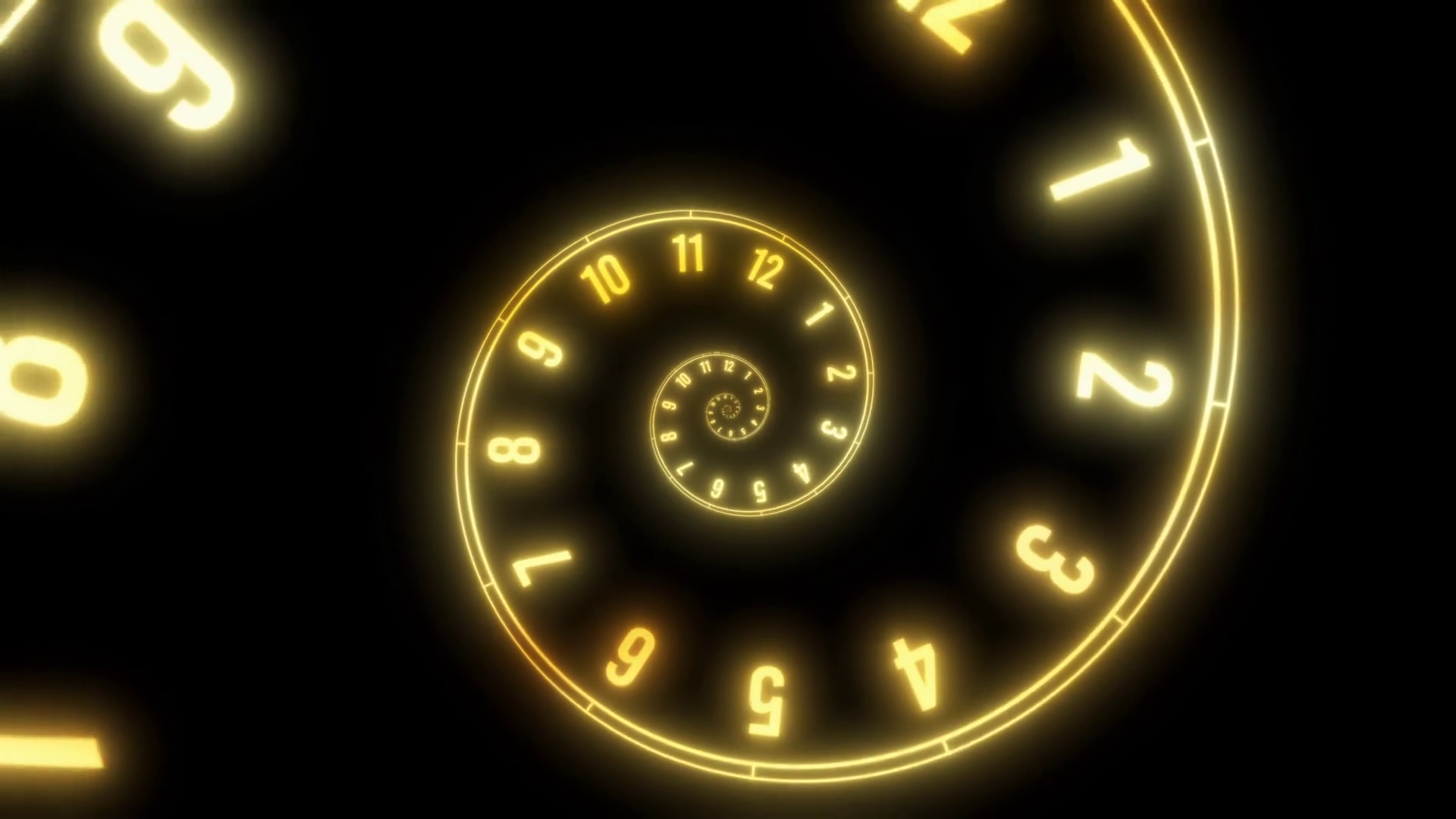 Spiral Clock Animation Looped Background Stock Motion Graphics SBV ...