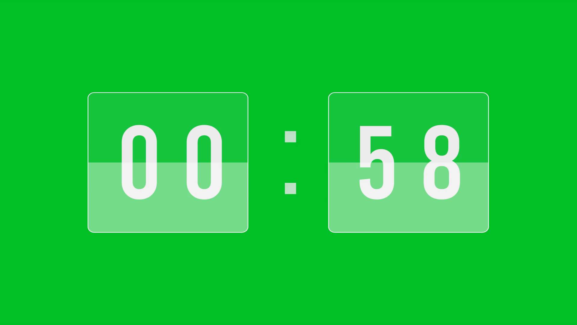 1 Minute Timer Countdown Animation 60 Second Stock Motion Graphics SBV ...