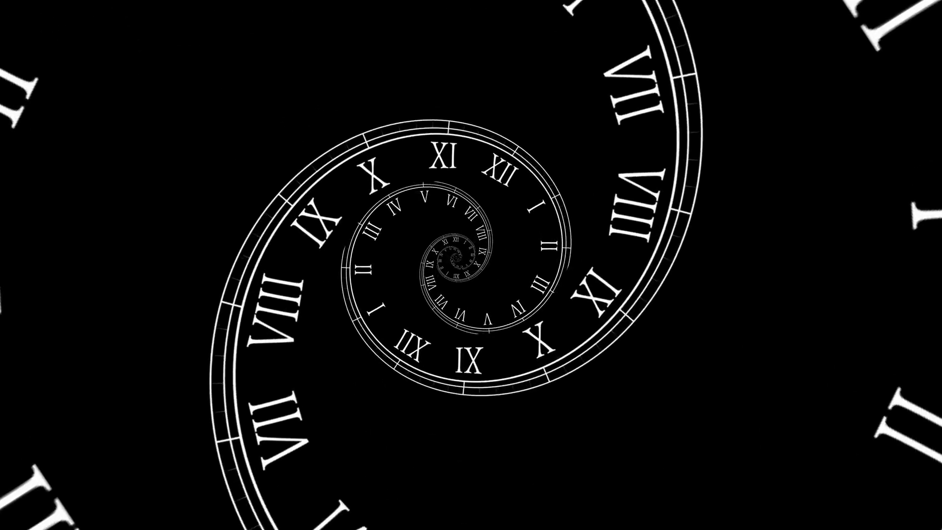Spiral Clock Animation Looped Background Stock Footage SBV-348495608 ...