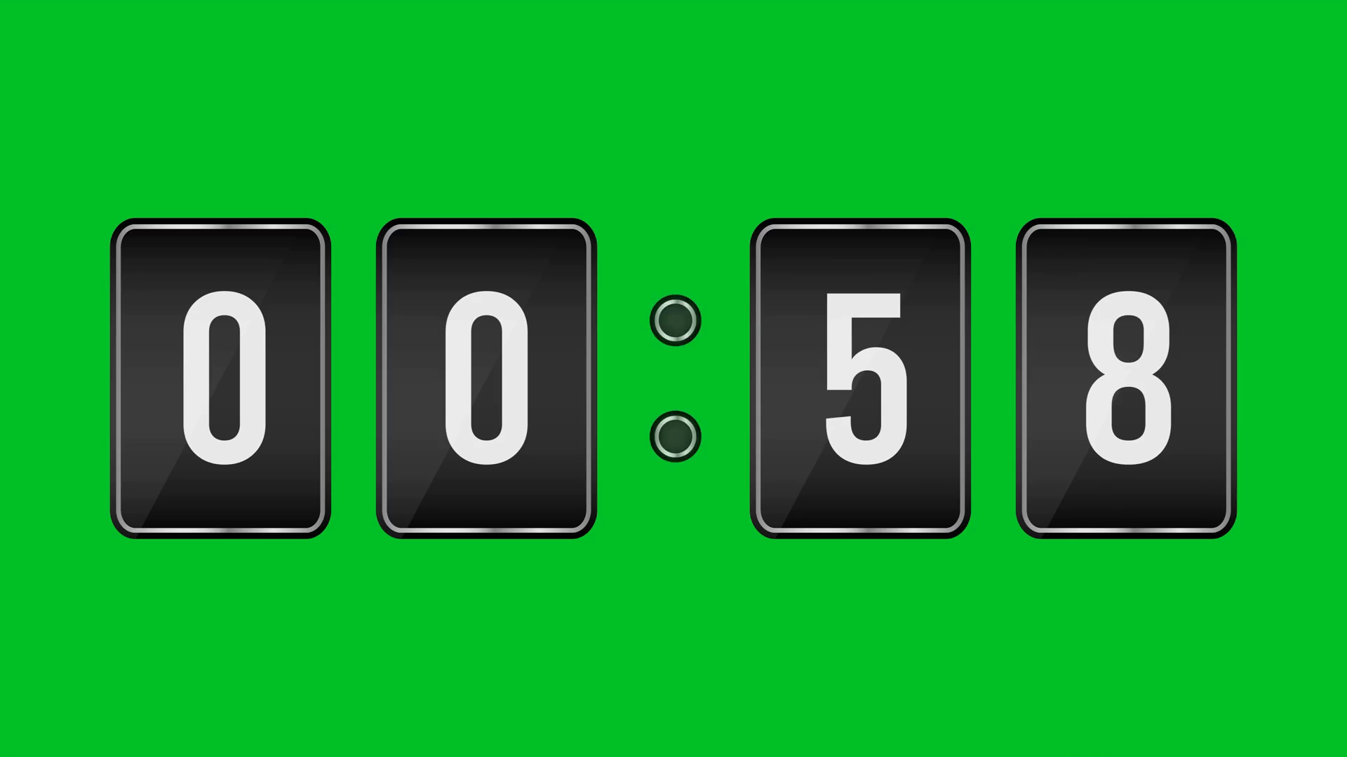 1 Minute Timer Countdown Animation 60 Second Stock Motion Graphics SBV ...