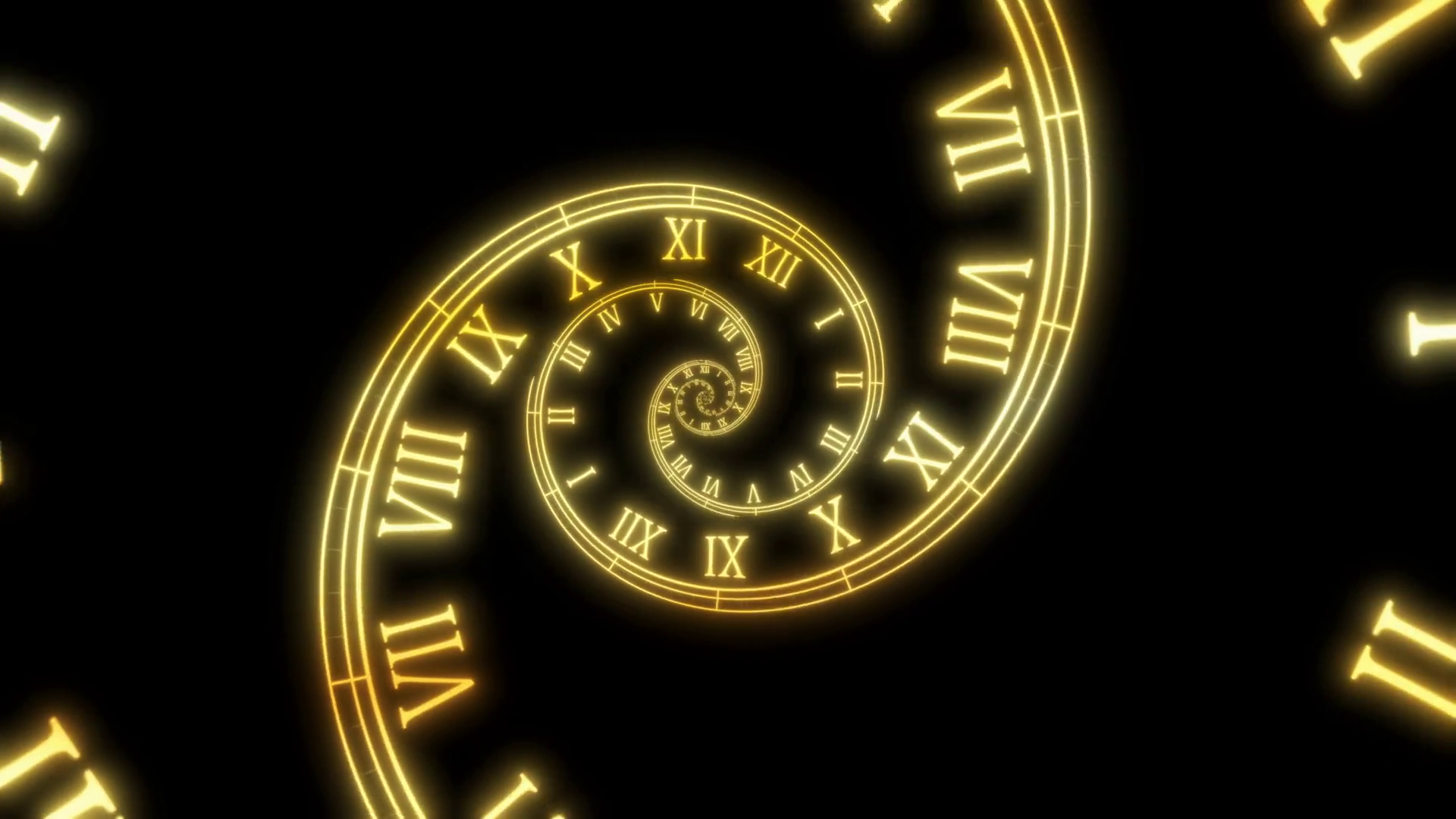 Spiral Clock Animation Looped Background Stock Footage SBV-348495606 ...