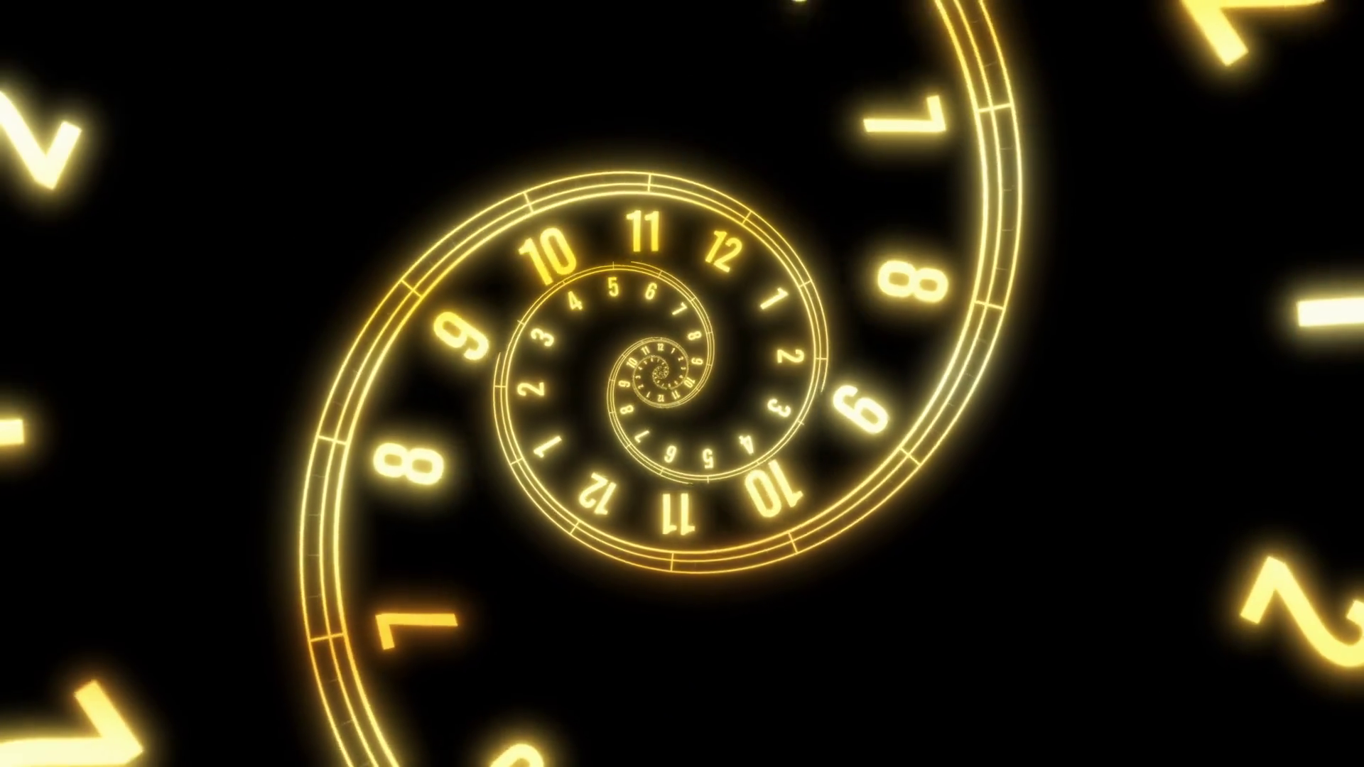 Spiral Clock Animation Looped Background Stock Motion Graphics SBV ...