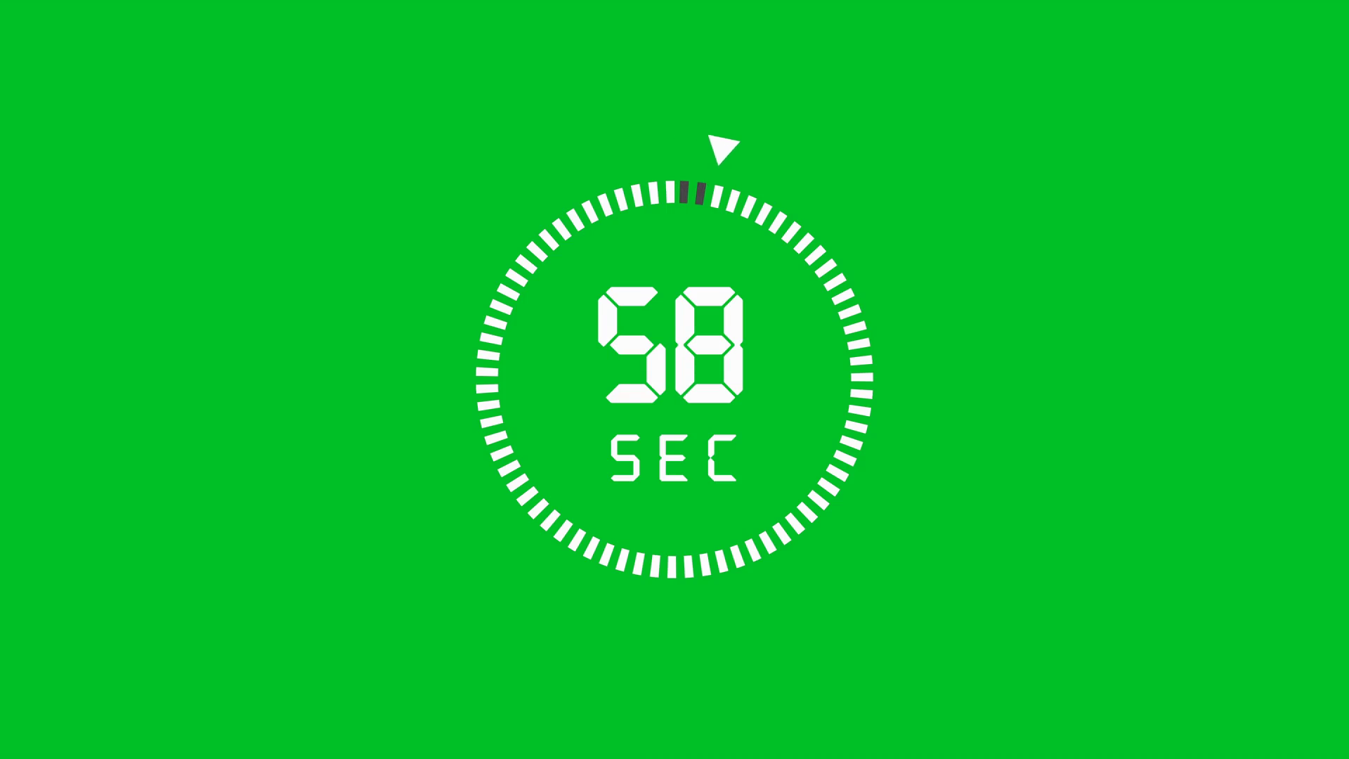 60 Countdown Animation From 60 To 0 Stock Motion Graphics SBV-348470619 ...