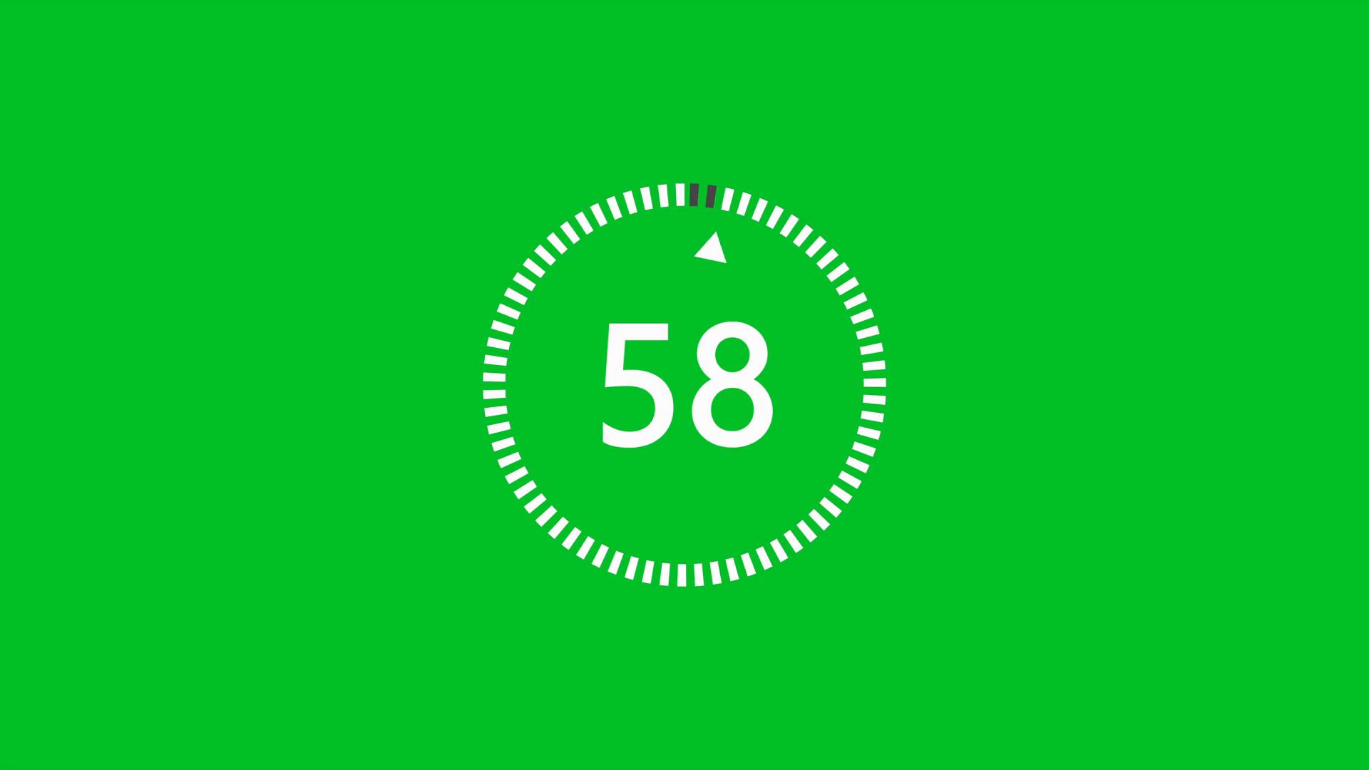 60 Countdown Animation From 60 To 0 Stock Motion Graphics SBV-348470621 ...
