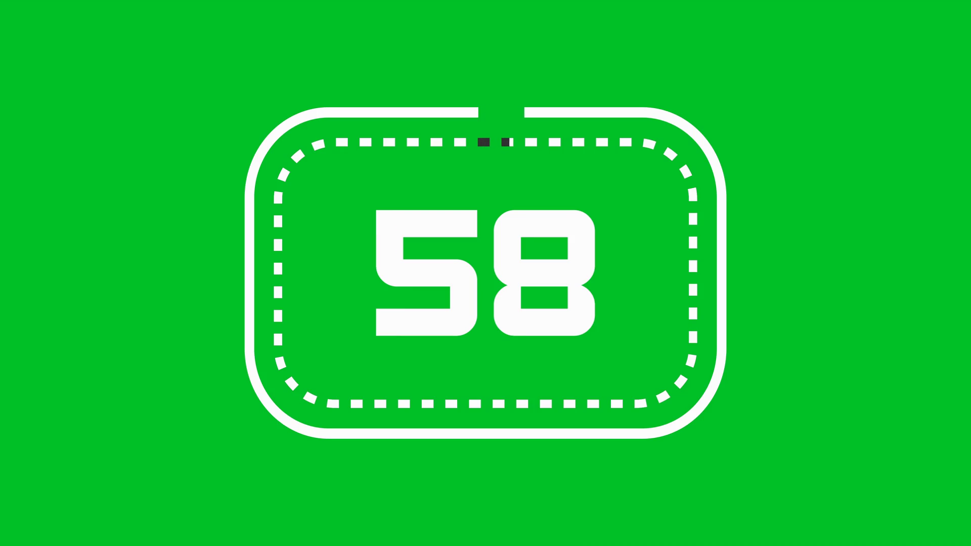 60 Countdown Animation From 60 To 0 Stock Motion Graphics SBV-348470627 ...