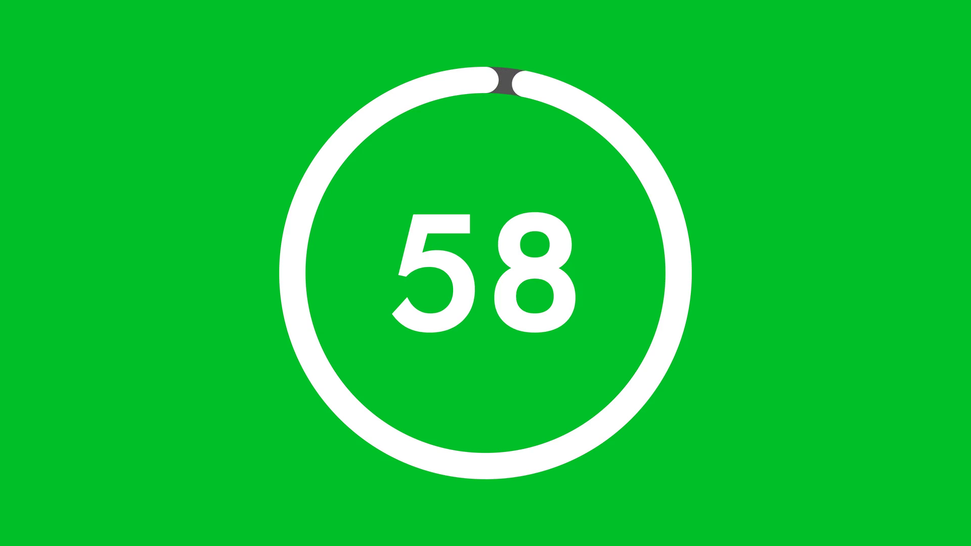 60 Countdown Animation From 60 To 0 Stock Motion Graphics SBV-348470605 ...
