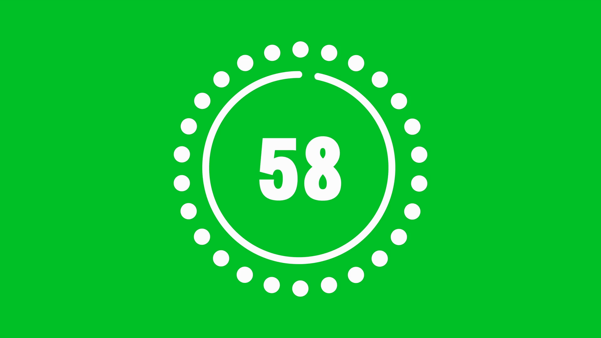 60 Countdown Animation From 60 To 0 Stock Motion Graphics SBV-348470609 ...