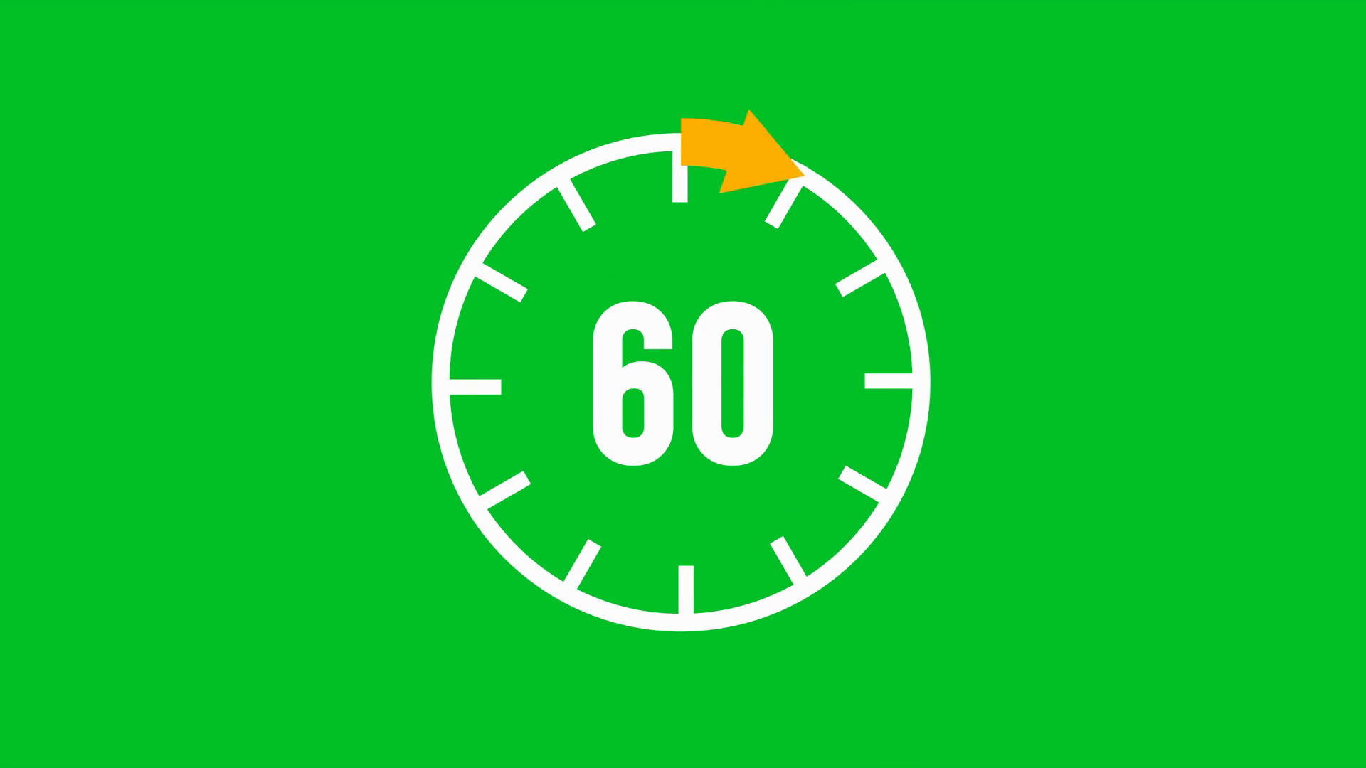 60 Countdown Animation From 60 To 0 Stock Motion Graphics SBV-348470615 ...