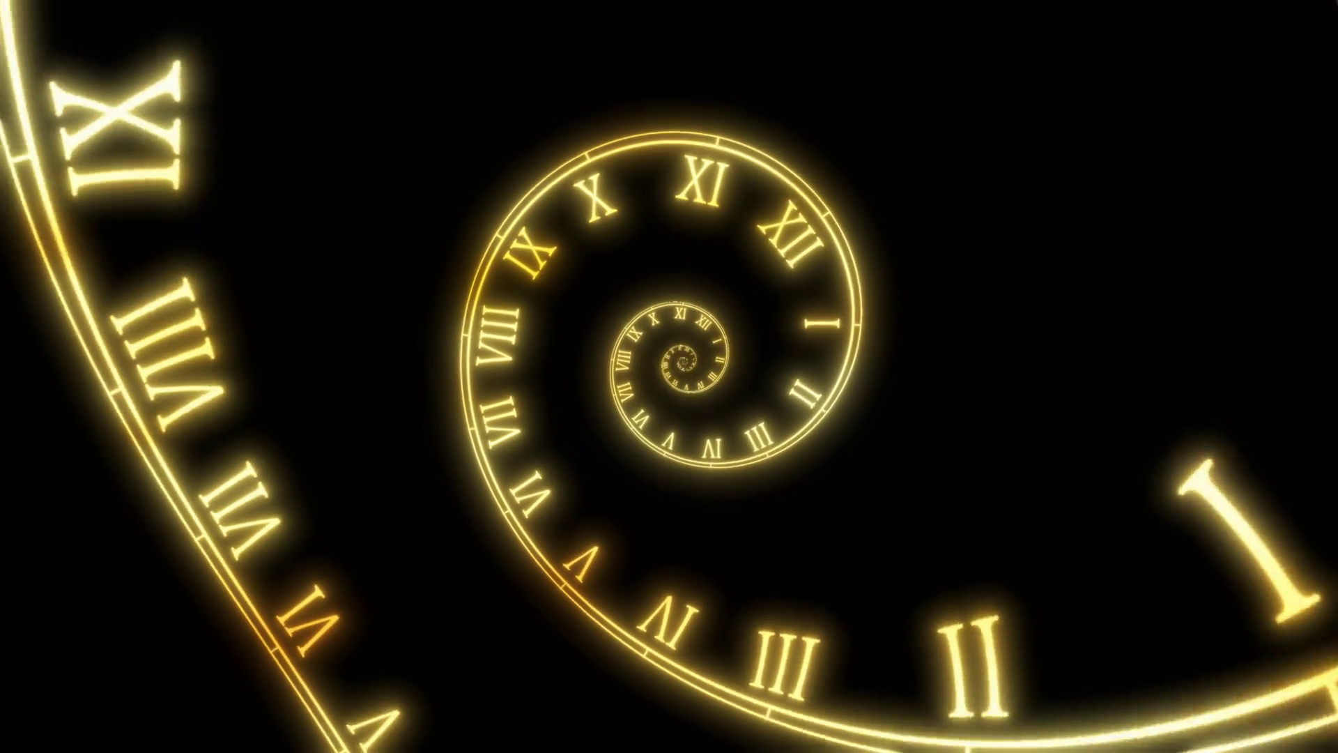 Spiral Clock Animation Looped Background Stock Footage SBV-348495601 ...