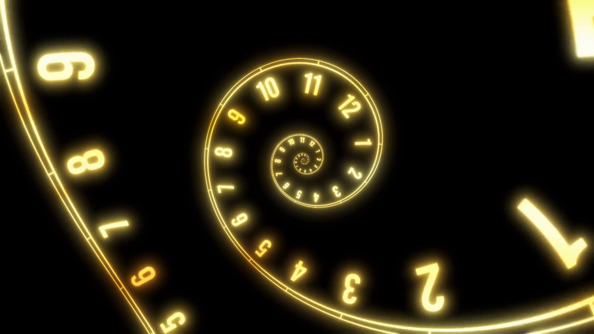 Spiral Clock Animation Looped Background Stock Motion Graphics SBV ...