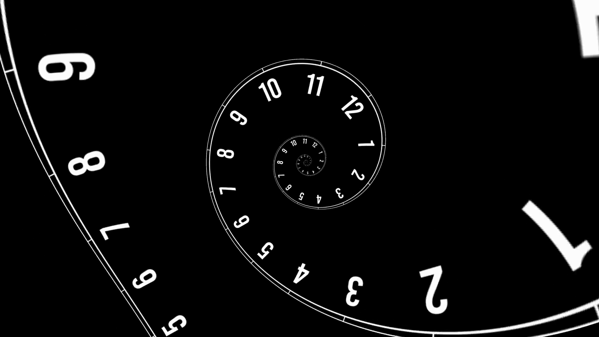 Spiral Clock Animation Looped Background Stock Motion Graphics SBV ...