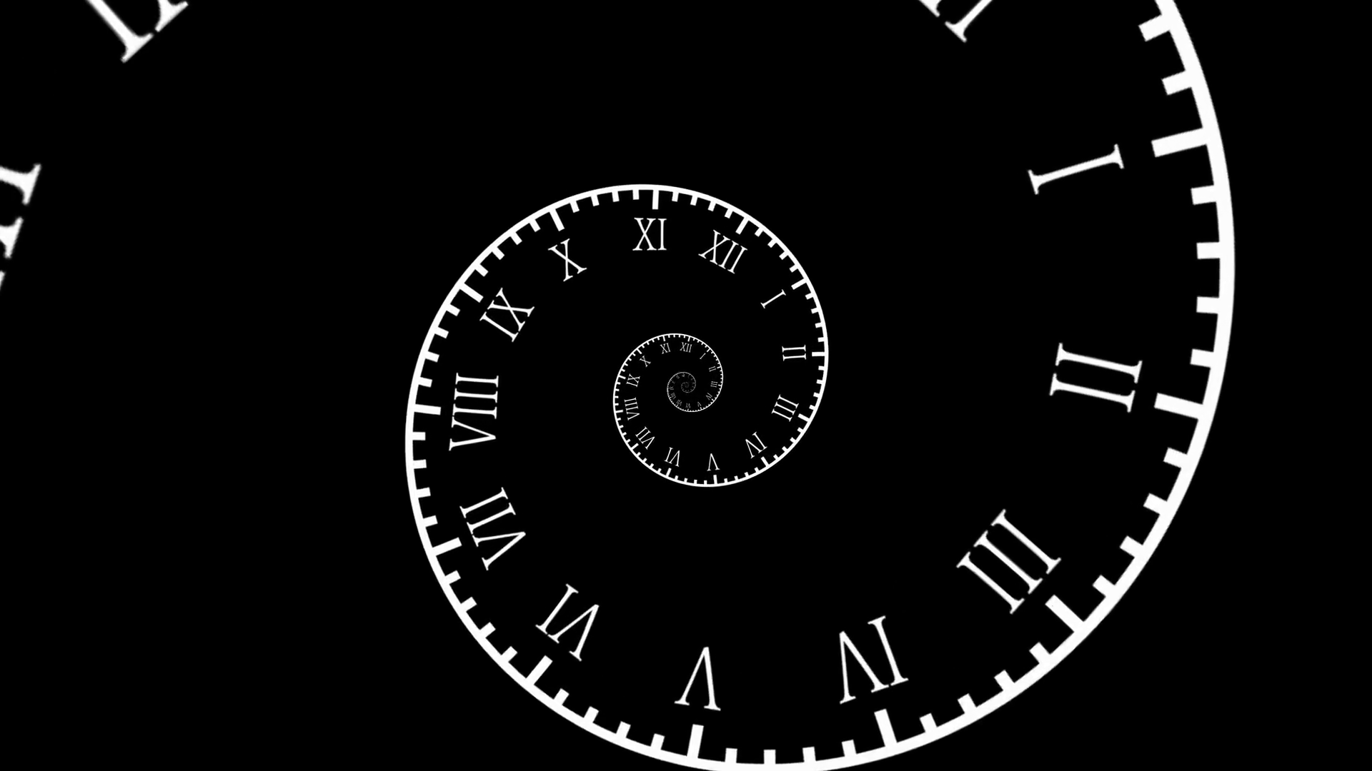 Spiral Clock Animation Looped Background Stock Footage SBV-348495595 ...