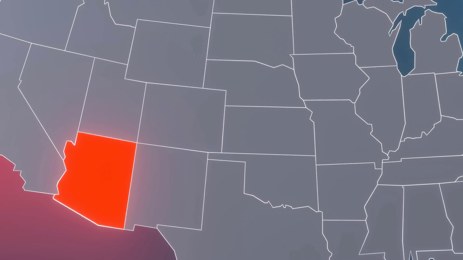 Usa Map To Arizona (az) Zoom Animation Stock Motion Graphics SBV ...