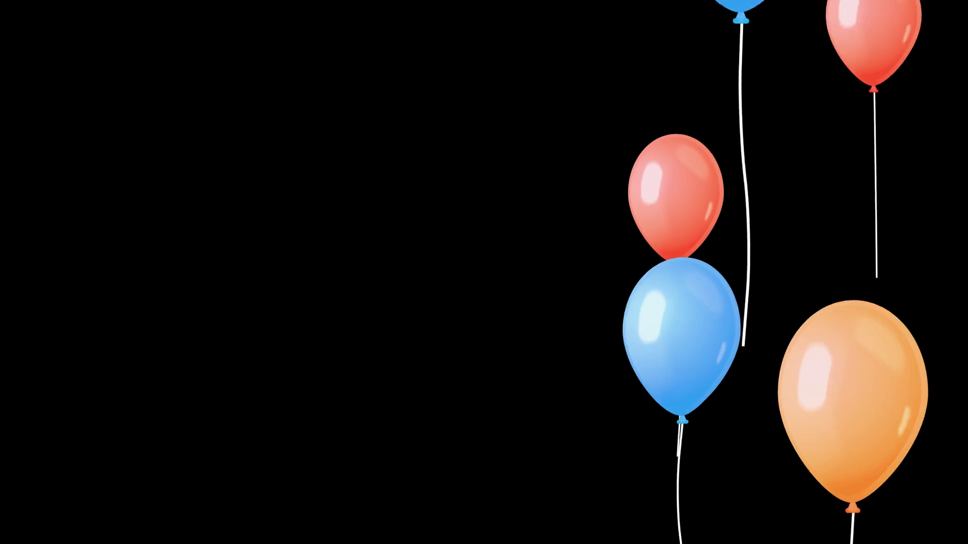 Happy Birthday Colorful Balloons Motion Stock Footage SBV-348577151 ...