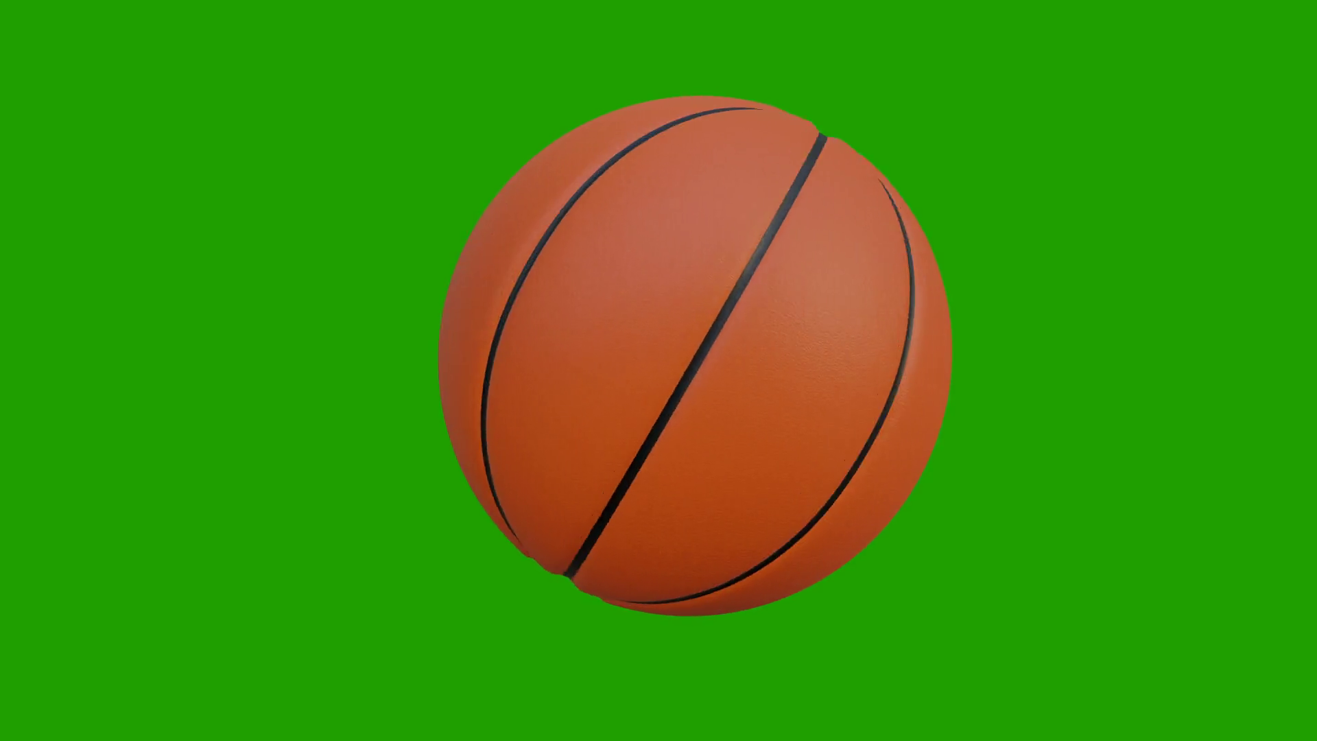 Basketball Rotating Animation On Green Stock Motion Graphics SBV ...