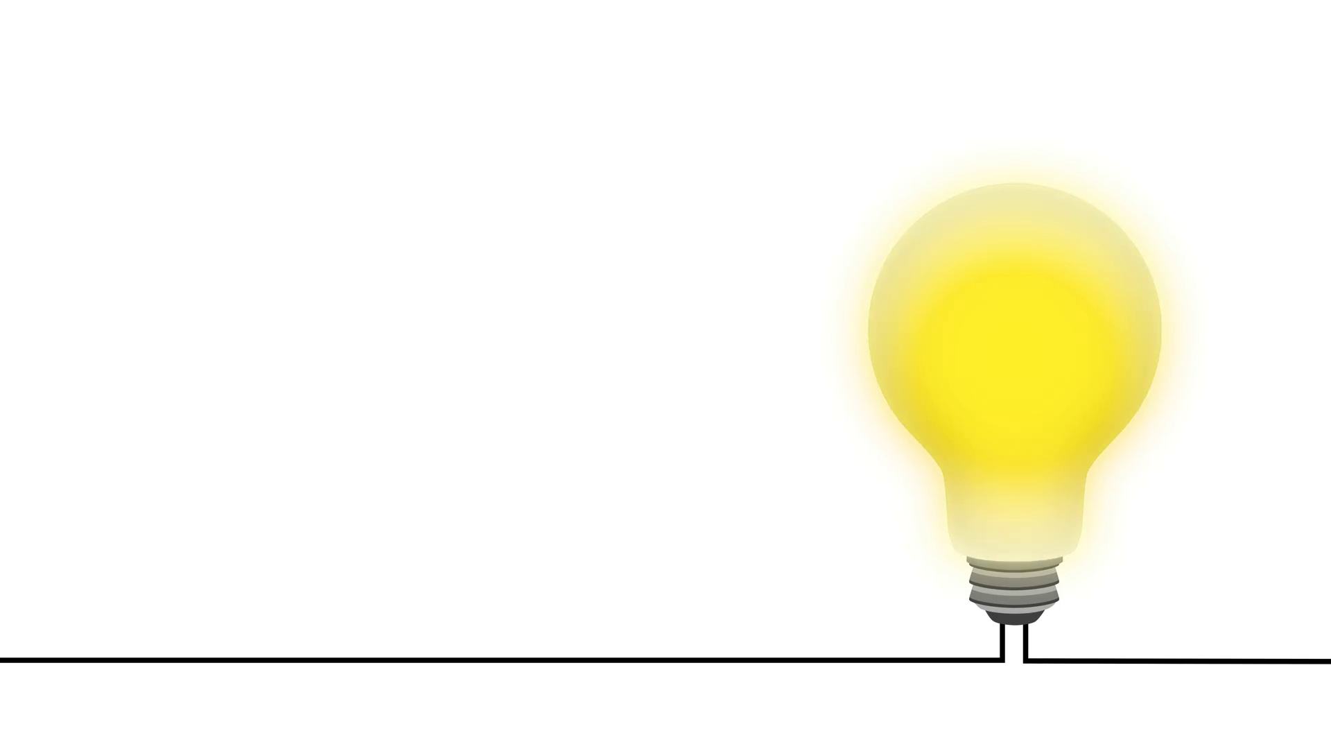 Animation Of Thinking With Light Bulb Full Stock Motion Graphics SBV ...