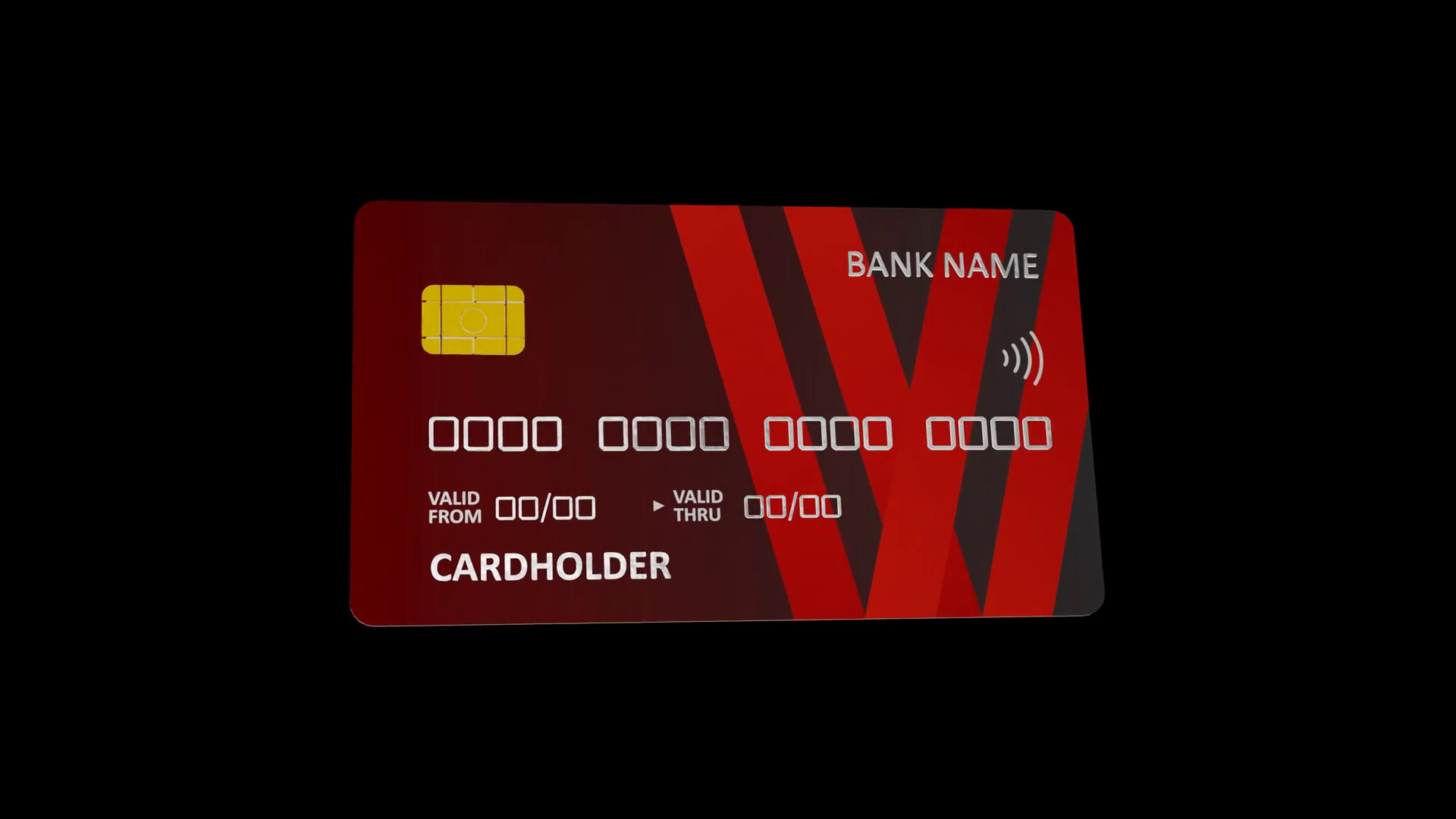 Credit Card Debit Card Rotation Animation On Stock Motion Graphics SBV ...