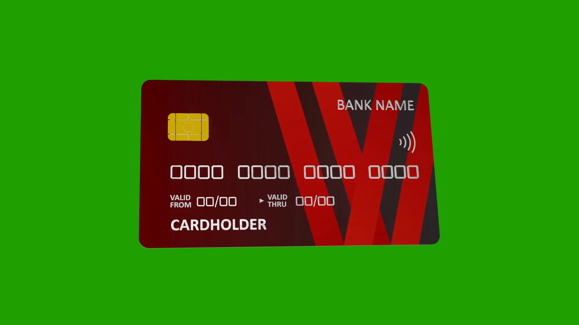 Credit Card Debit Card Rotation Animation On Stock Motion Graphics SBV ...